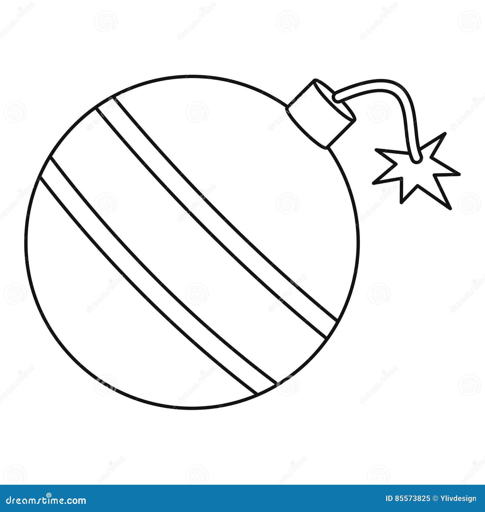 Retro Bomb Icon, Outline Style Stock Vector - Illustration of concept ...