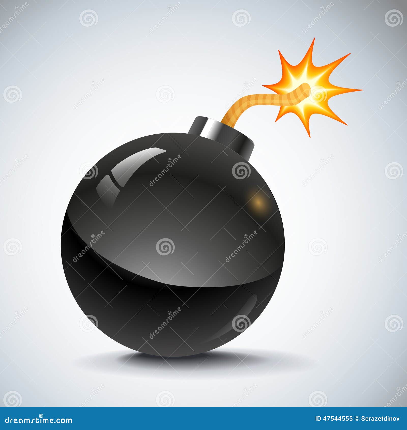 Retro bomb stock vector. Illustration of explosive, danger - 47544555