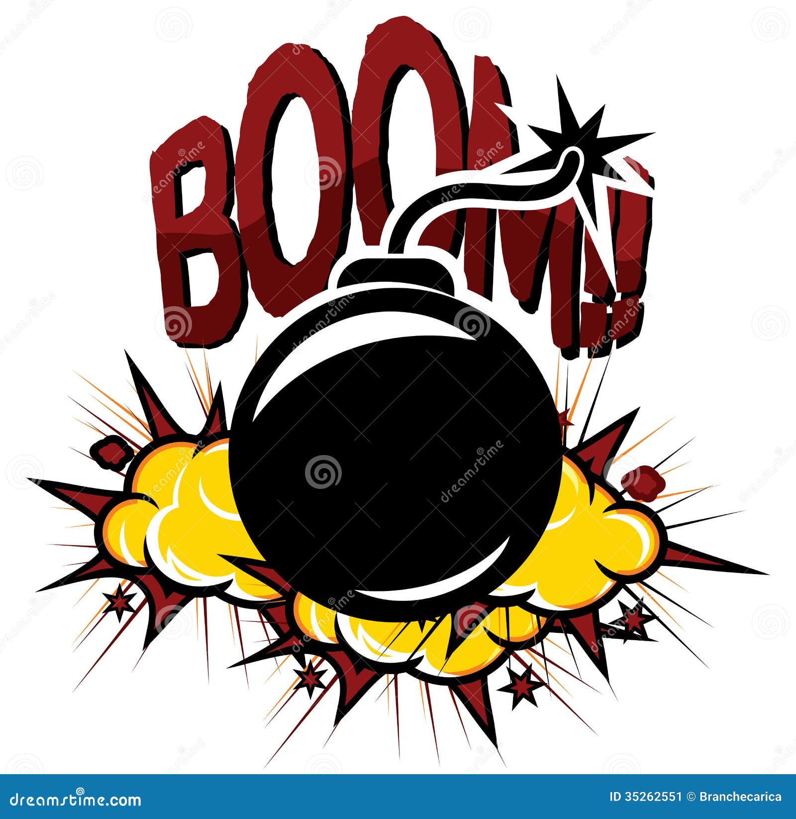 Retro bomb stock vector. Illustration of detonator, attack - 35262551