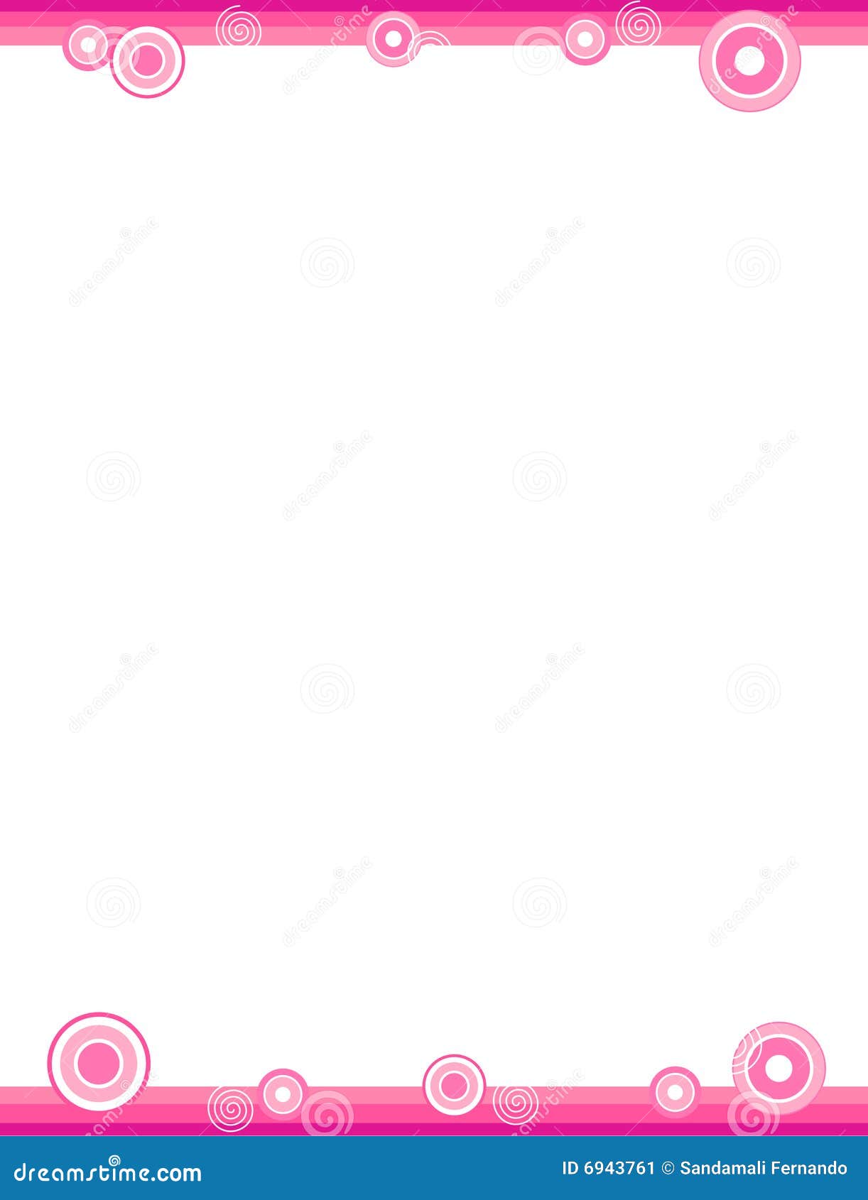 Retro border / frame stock illustration. Illustration of pink - 6943761