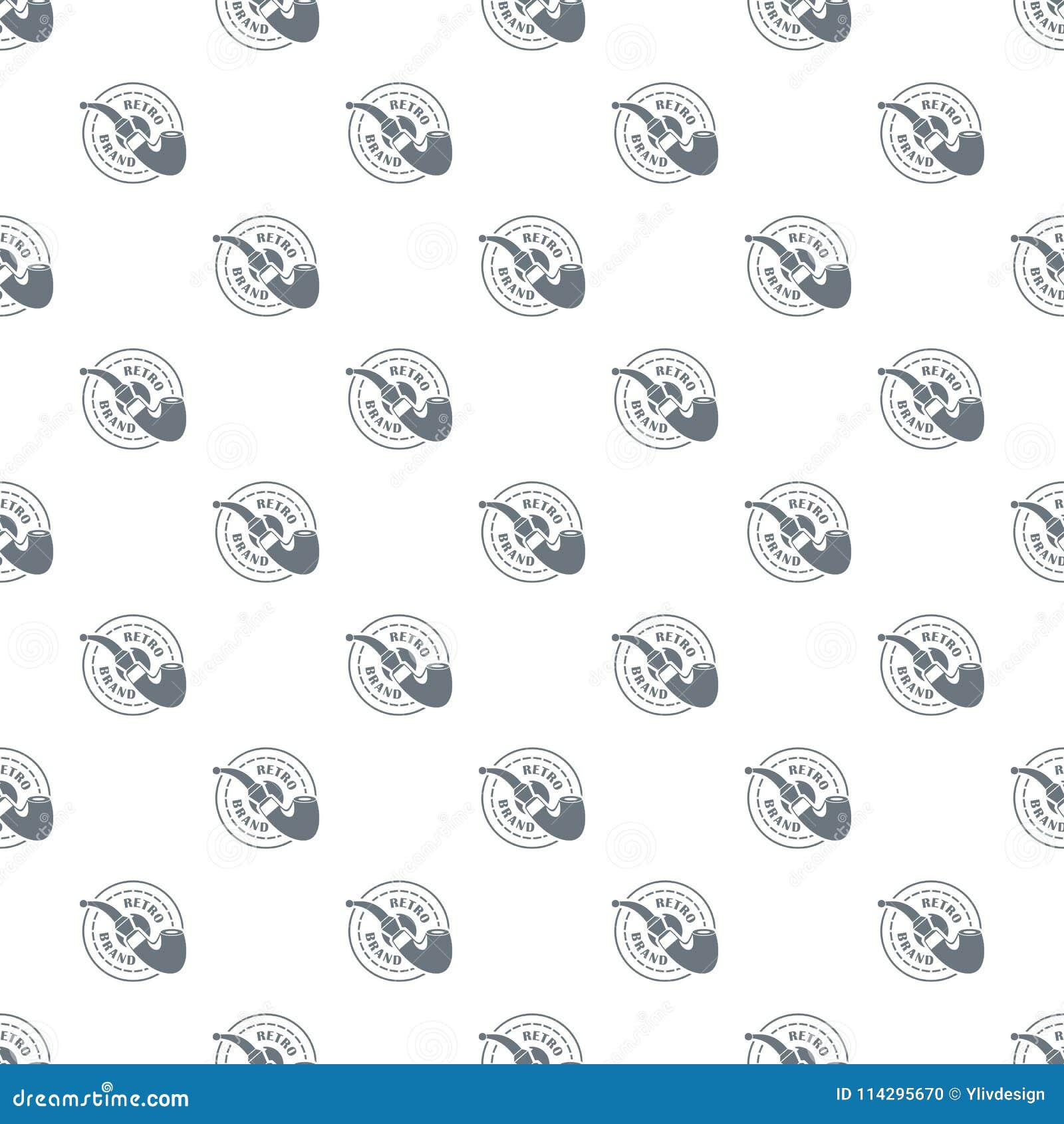 Retro Brand Pattern Vector Seamless Stock Vector - Illustration of ...