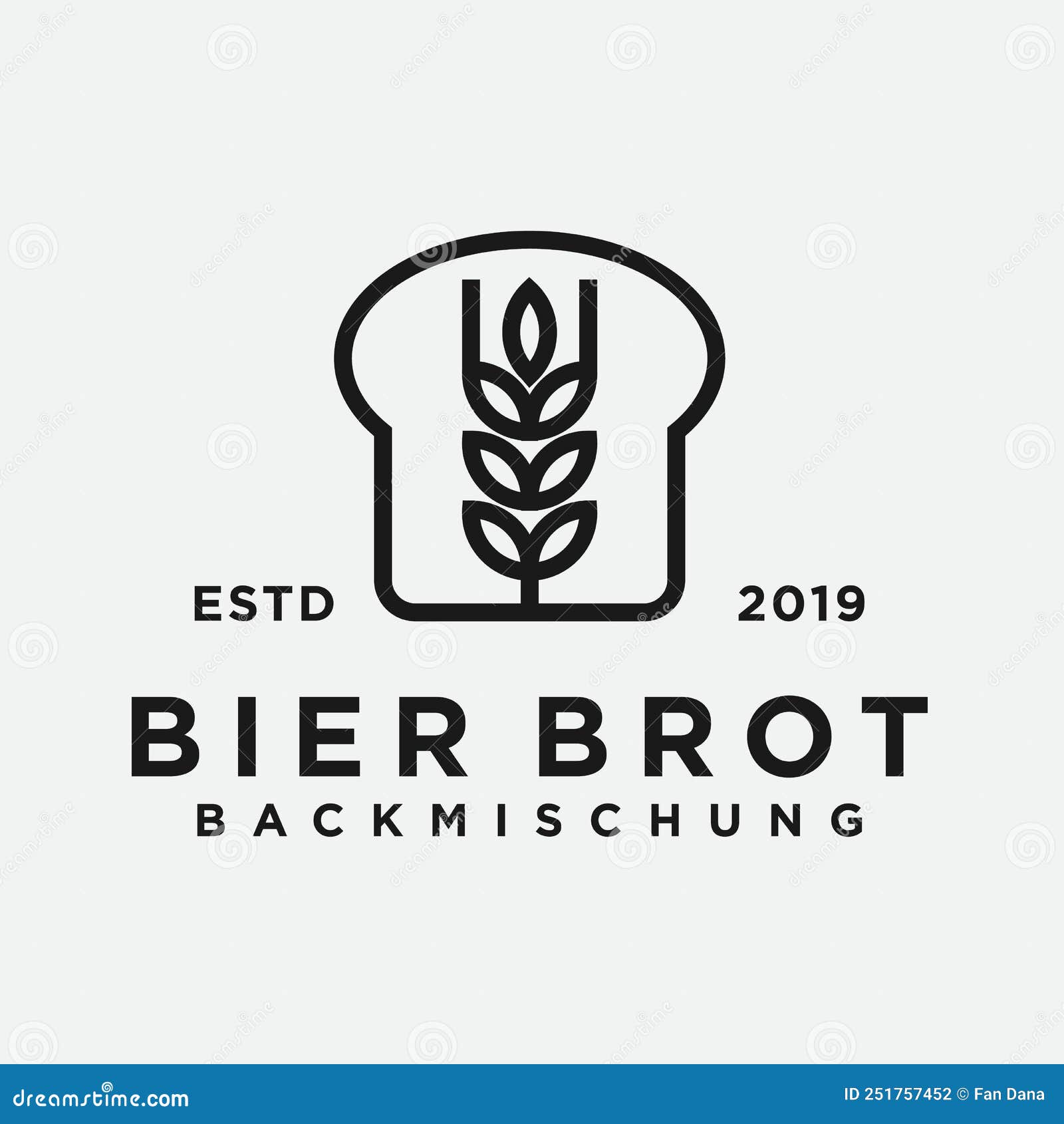 Retro Bread Logo Icon Design Stock Vector - Illustration of brown, loaf ...