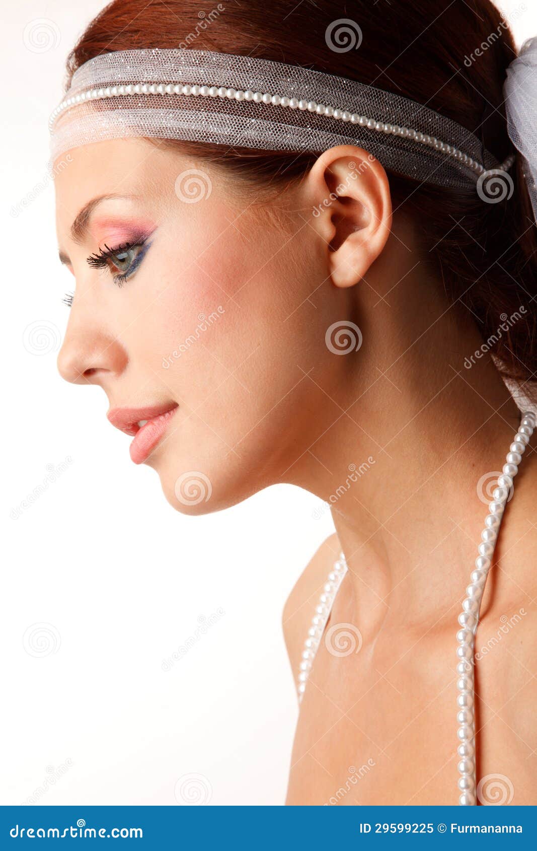 Retro brides profile stock image. Image of femininity - 29599225