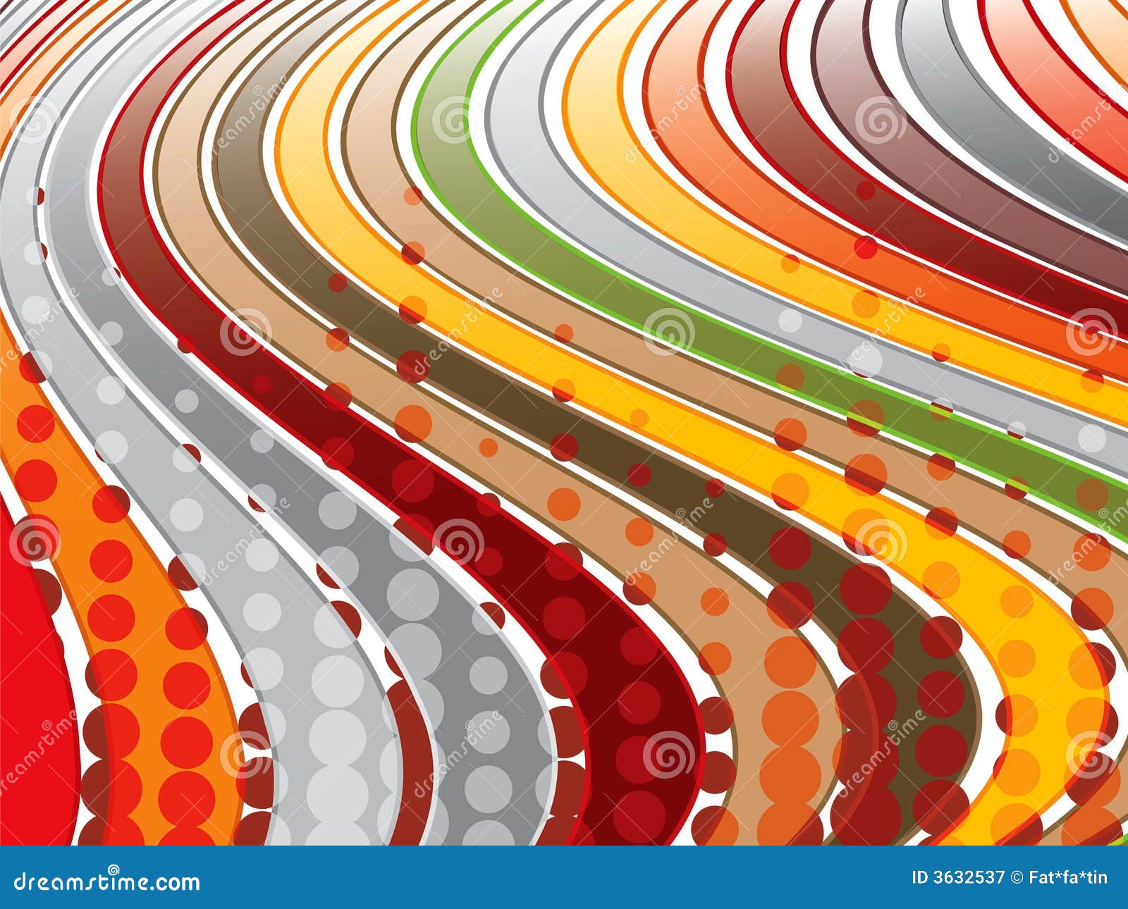 Retro brown wavy stripes stock vector. Illustration of retro - 3632537