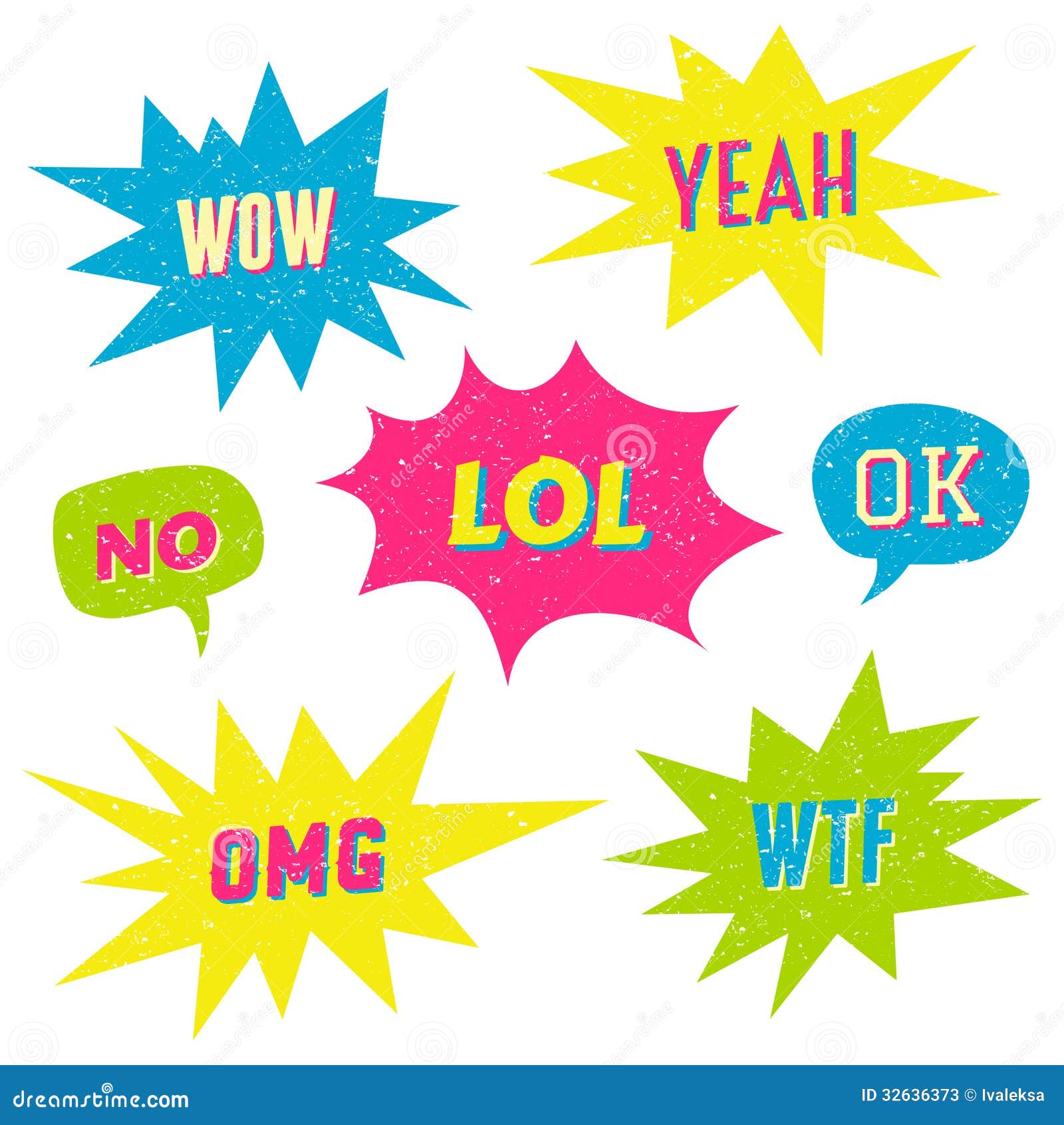 Retro Bubbles Collection stock illustration. Illustration of dialogue ...