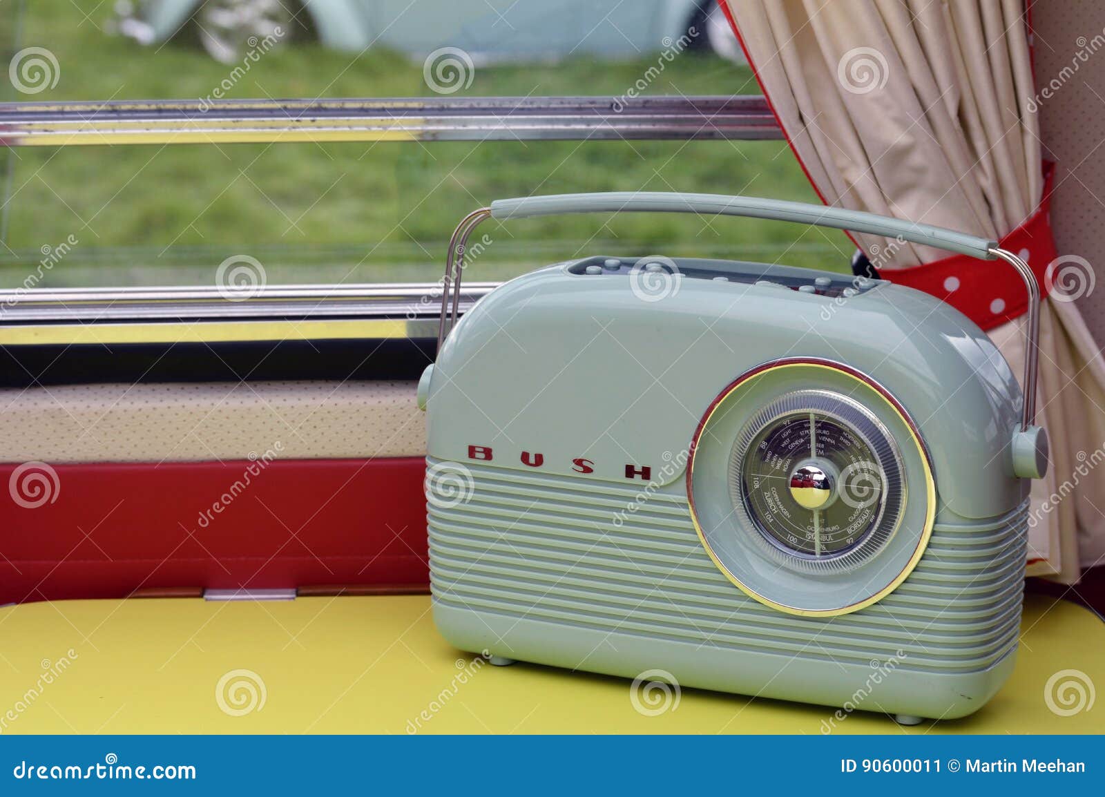 Retro Bush Radio in Camper Van. Editorial Photo - Image of sound, audio ...