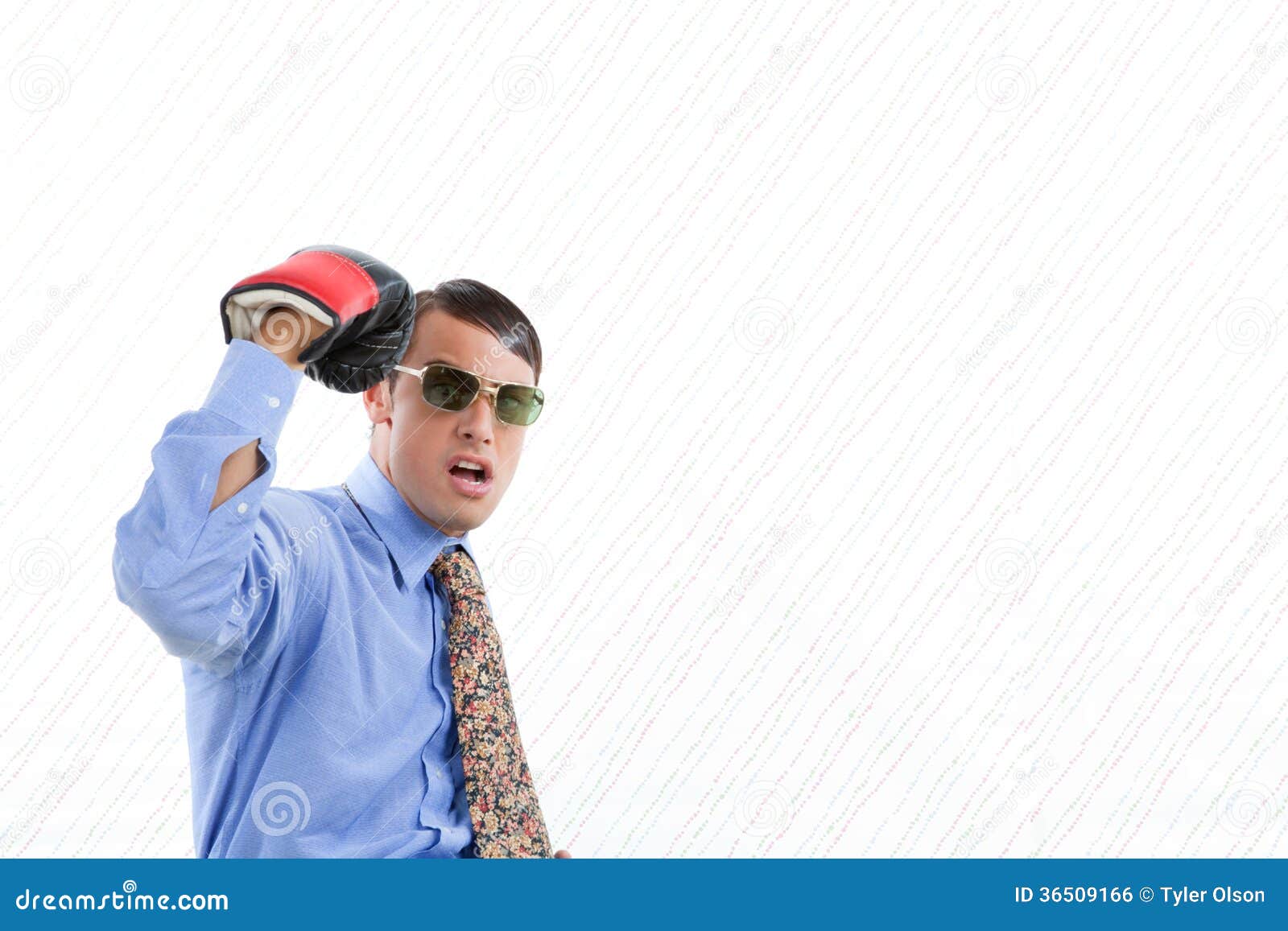 Retro Business Man Punch stock photo. Image of fail, fist - 36509166