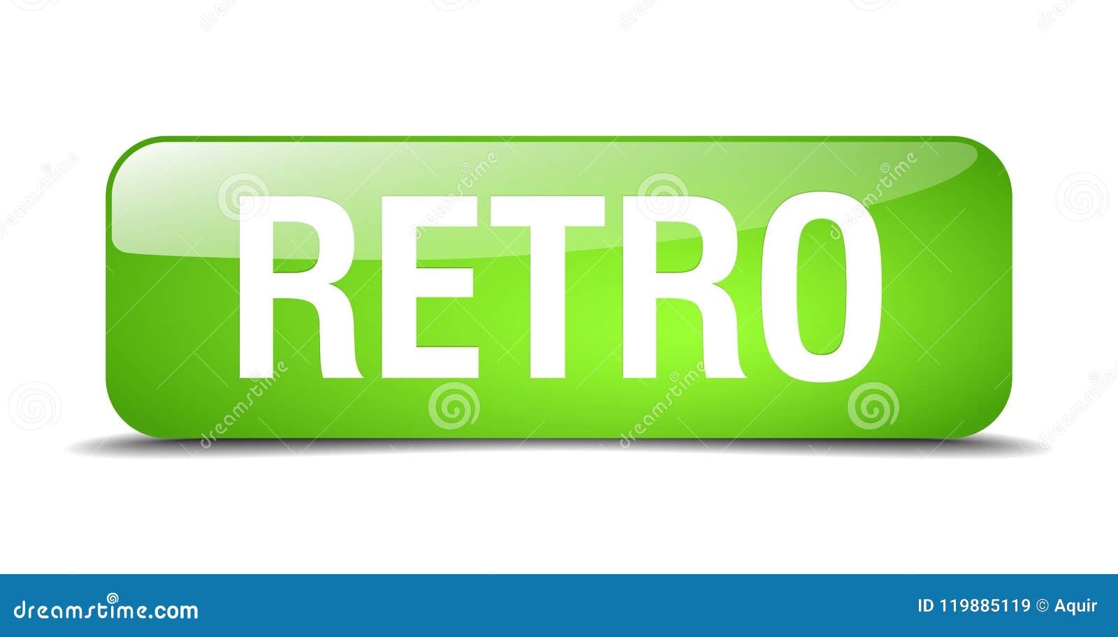 Retro button stock vector. Illustration of notice, shiny - 119885119