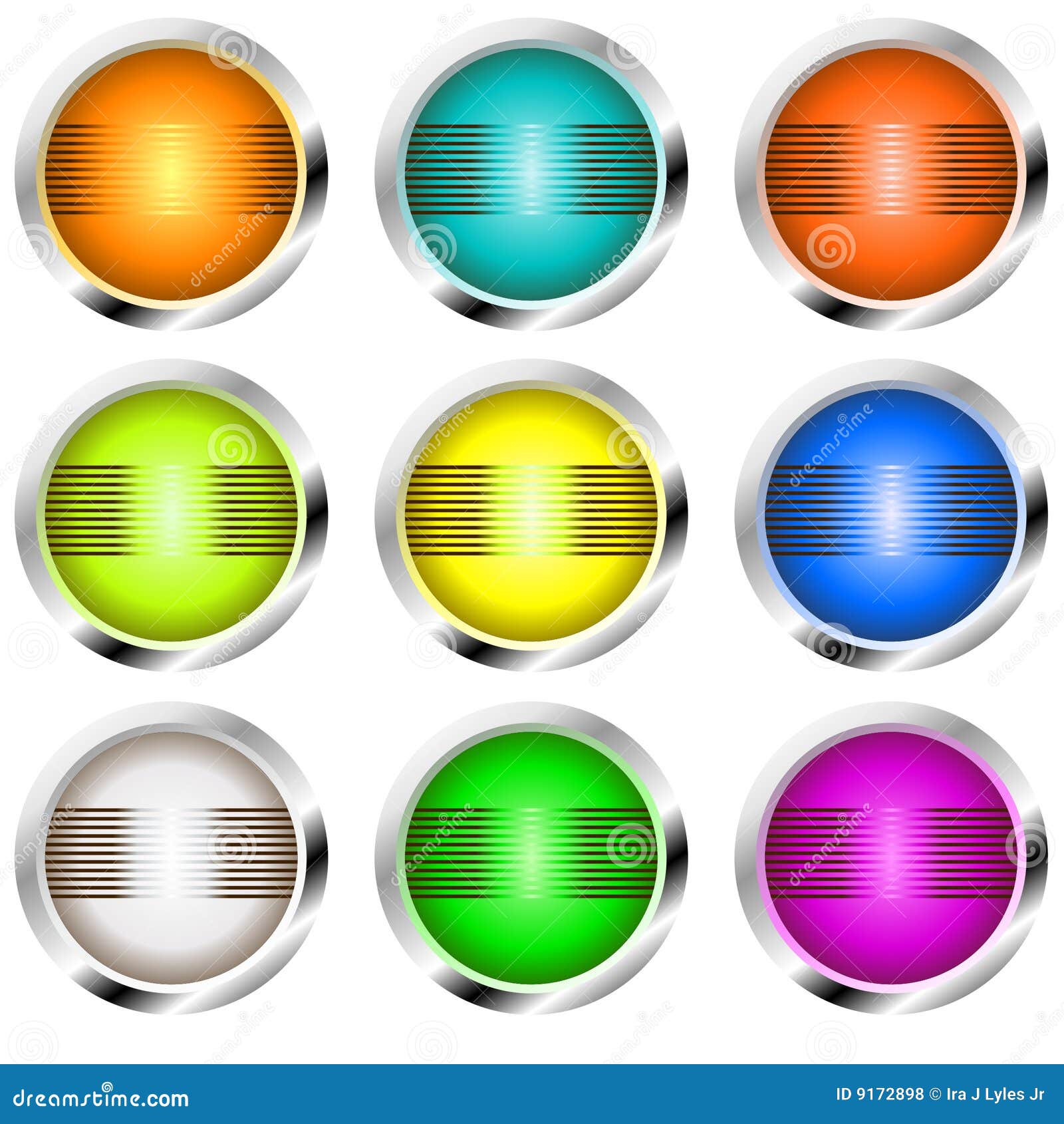 Retro Buttons stock vector. Illustration of design, symbol - 9172898