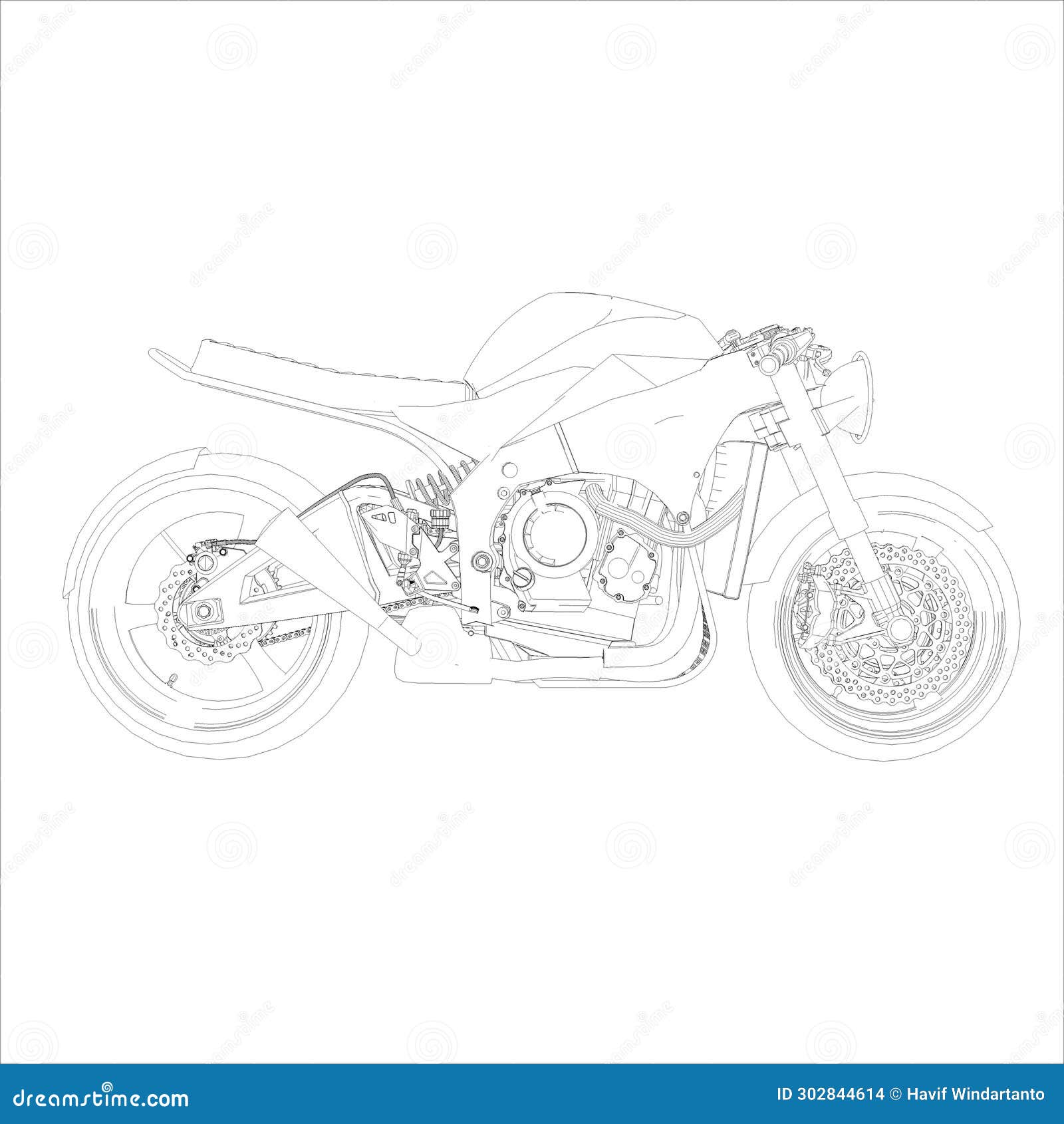 Motorcycle Frame Blueprints