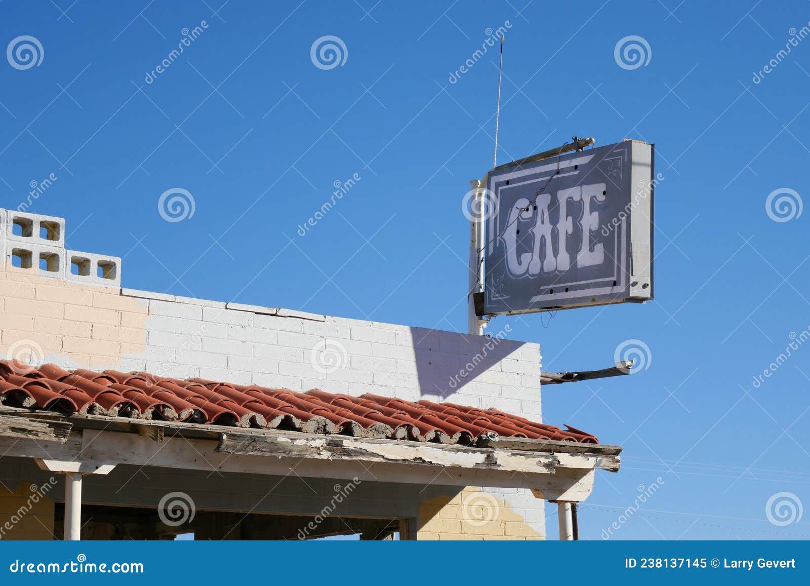 Retro cafe sign stock image. Image of classic, abandoned - 238137145