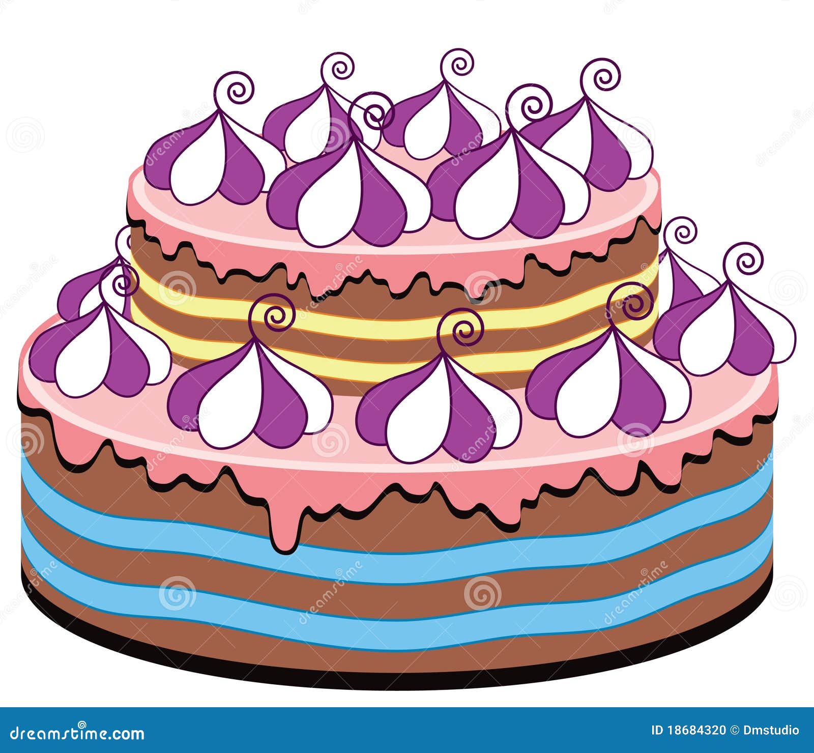 Set Of Retro Cake Heart Shaped Groovy Coquette Design With Ribbon Bow ...