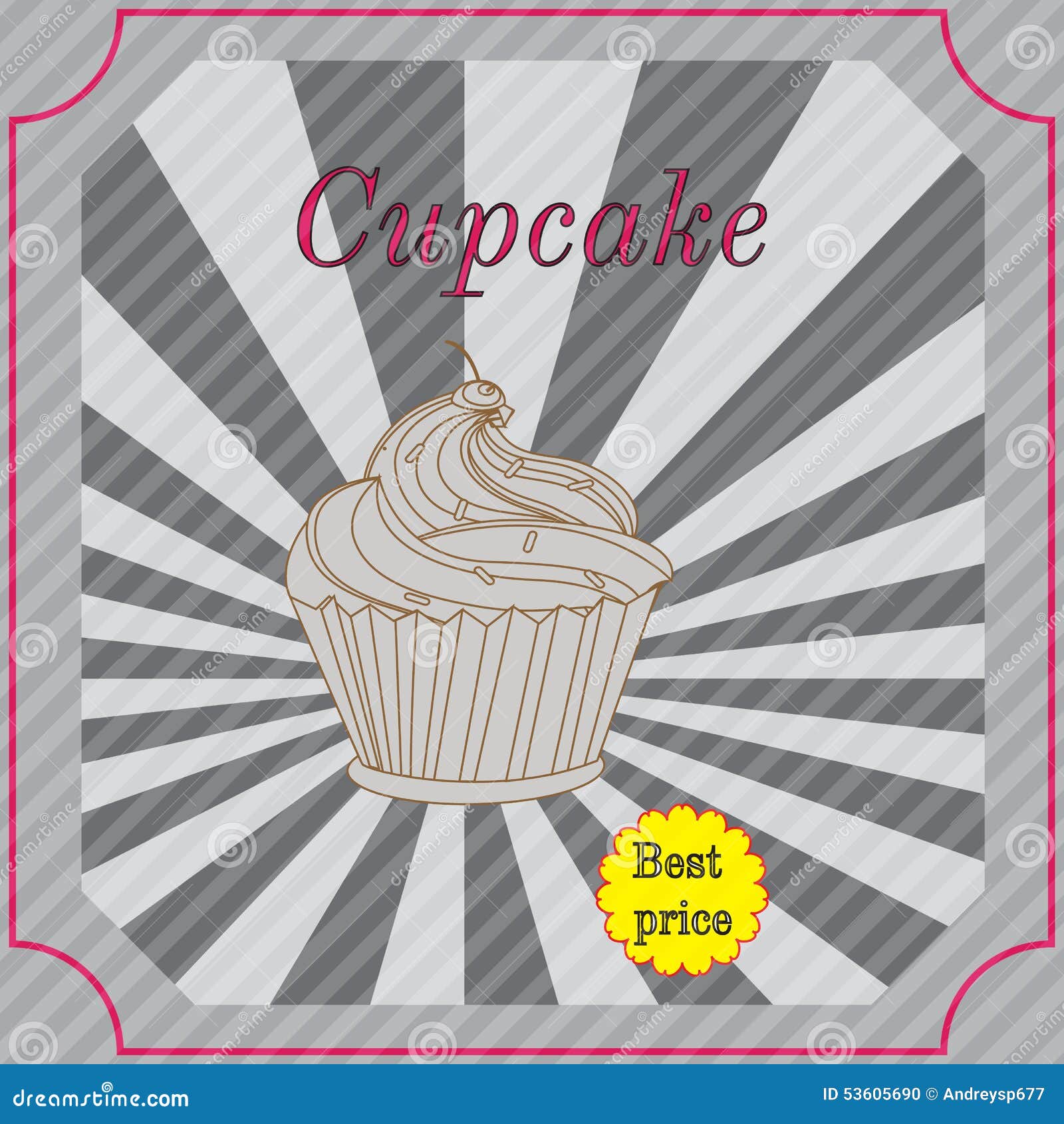 Retro Cakes Logo Label Design For Cakes And Bakery Business Cartoon ...
