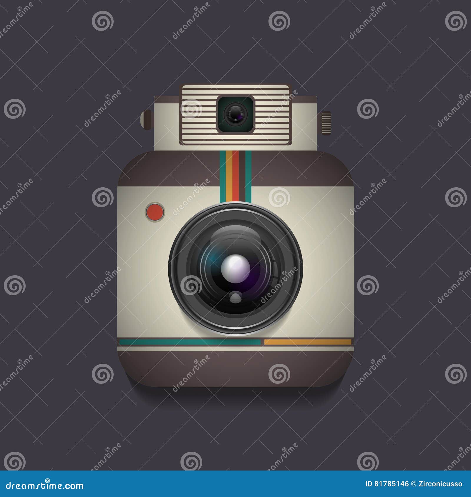 Retro camera stock vector. Illustration of cartoon, camera - 81785146