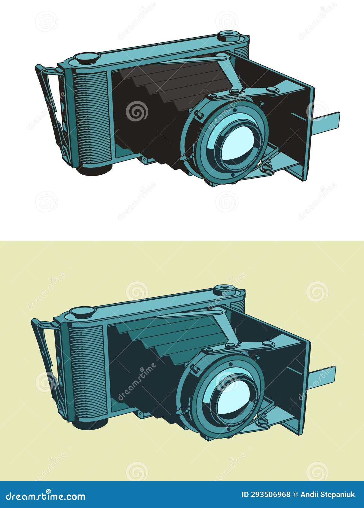 Retro camera illustrations stock vector. Illustration of film - 293506968