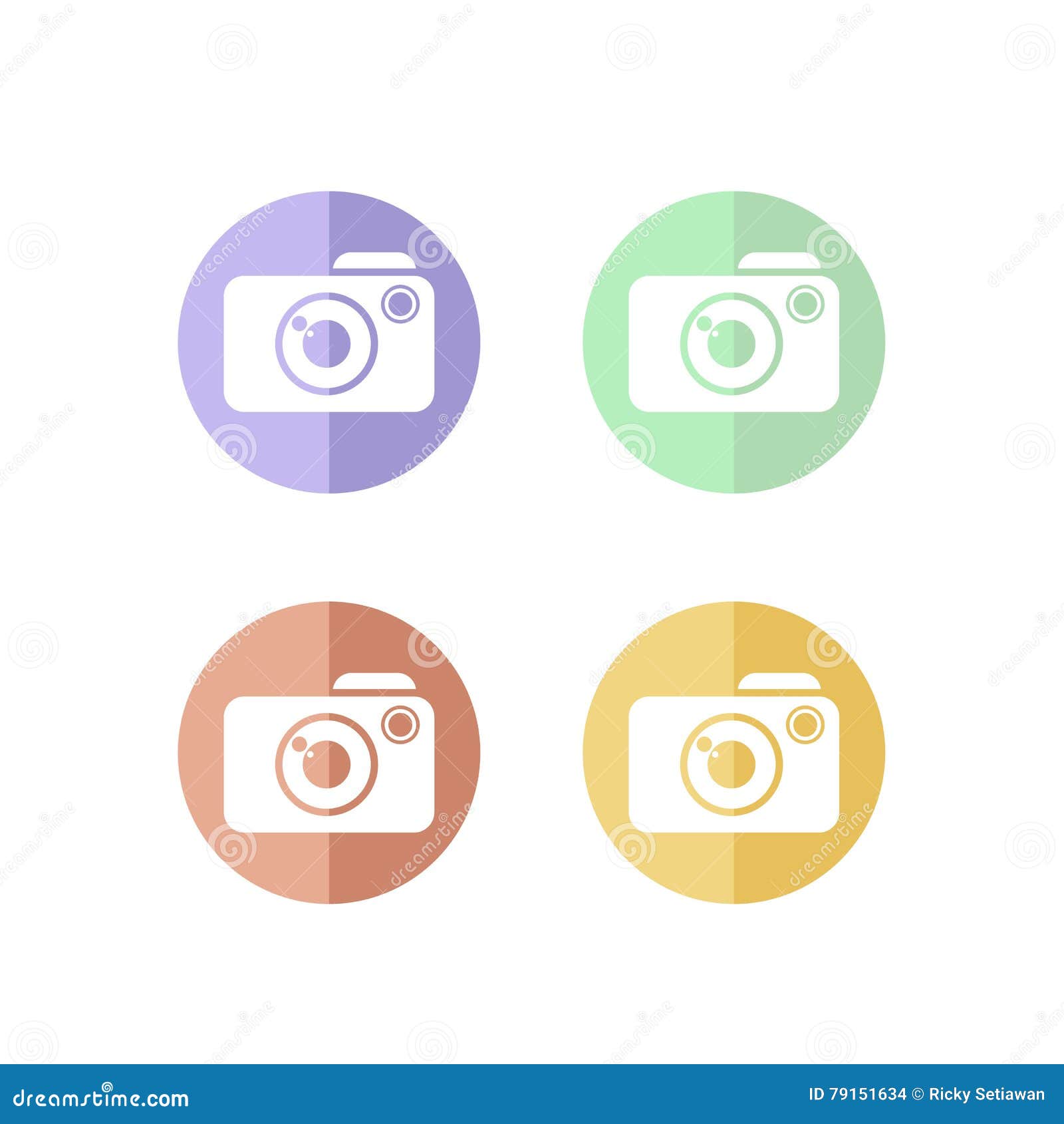 Retro Camera Logo or Icon stock illustration. Illustration of design ...