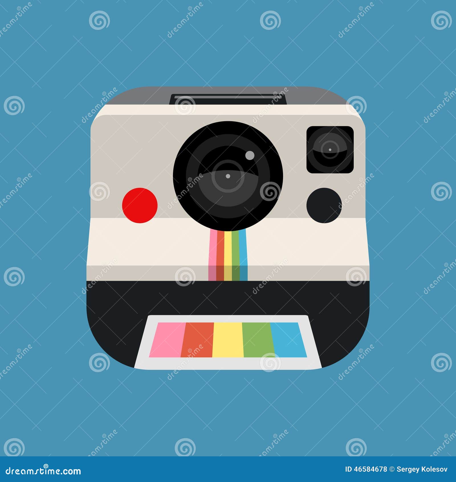 Retro Camera Vector Icon. Template with Web User Interfaces (UI) and ...