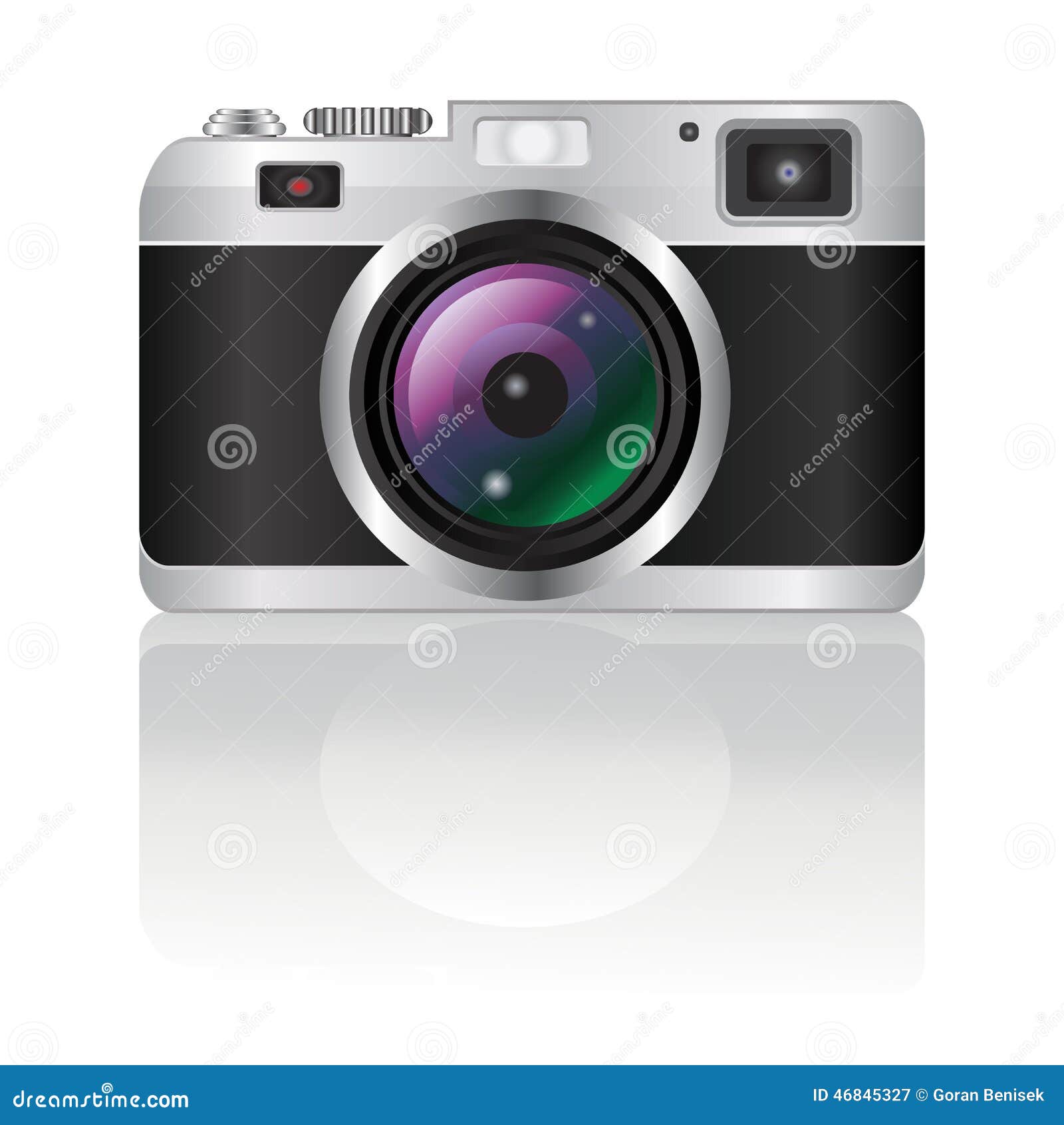 Retro camera stock vector. Illustration of digital, multiple - 46845327