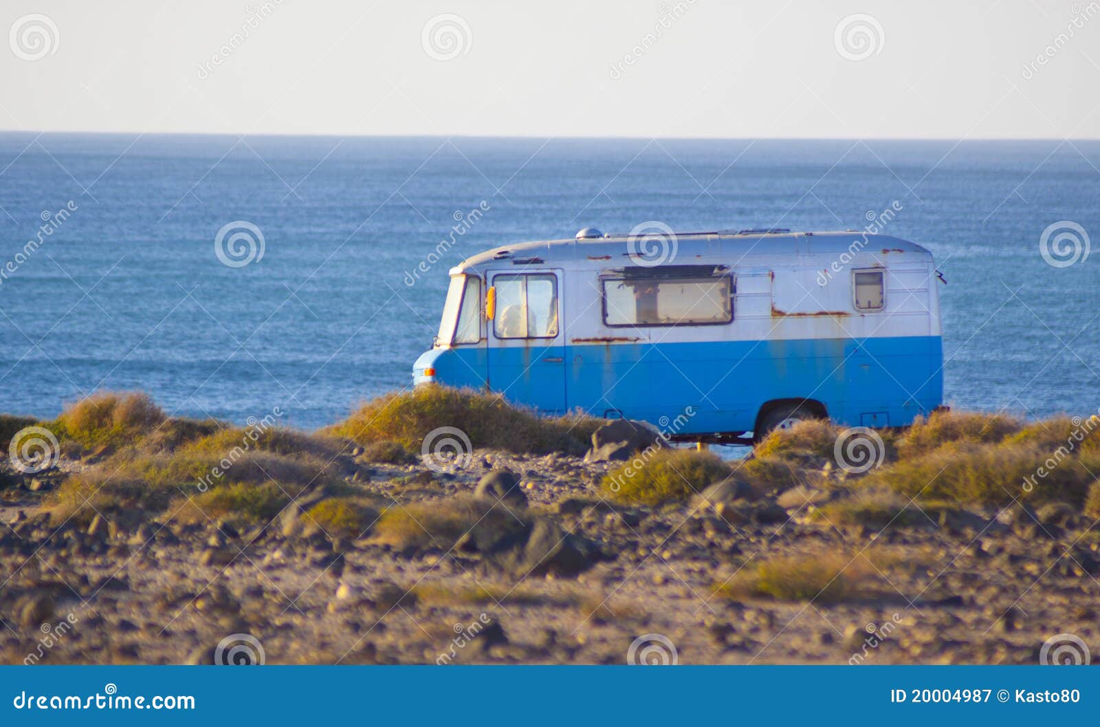 Retro camping van stock image. Image of retro, relax - 20004987