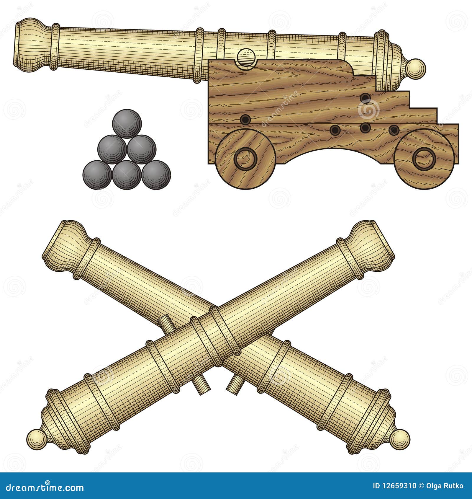 Cannon Vector Illustration | CartoonDealer.com #44560488