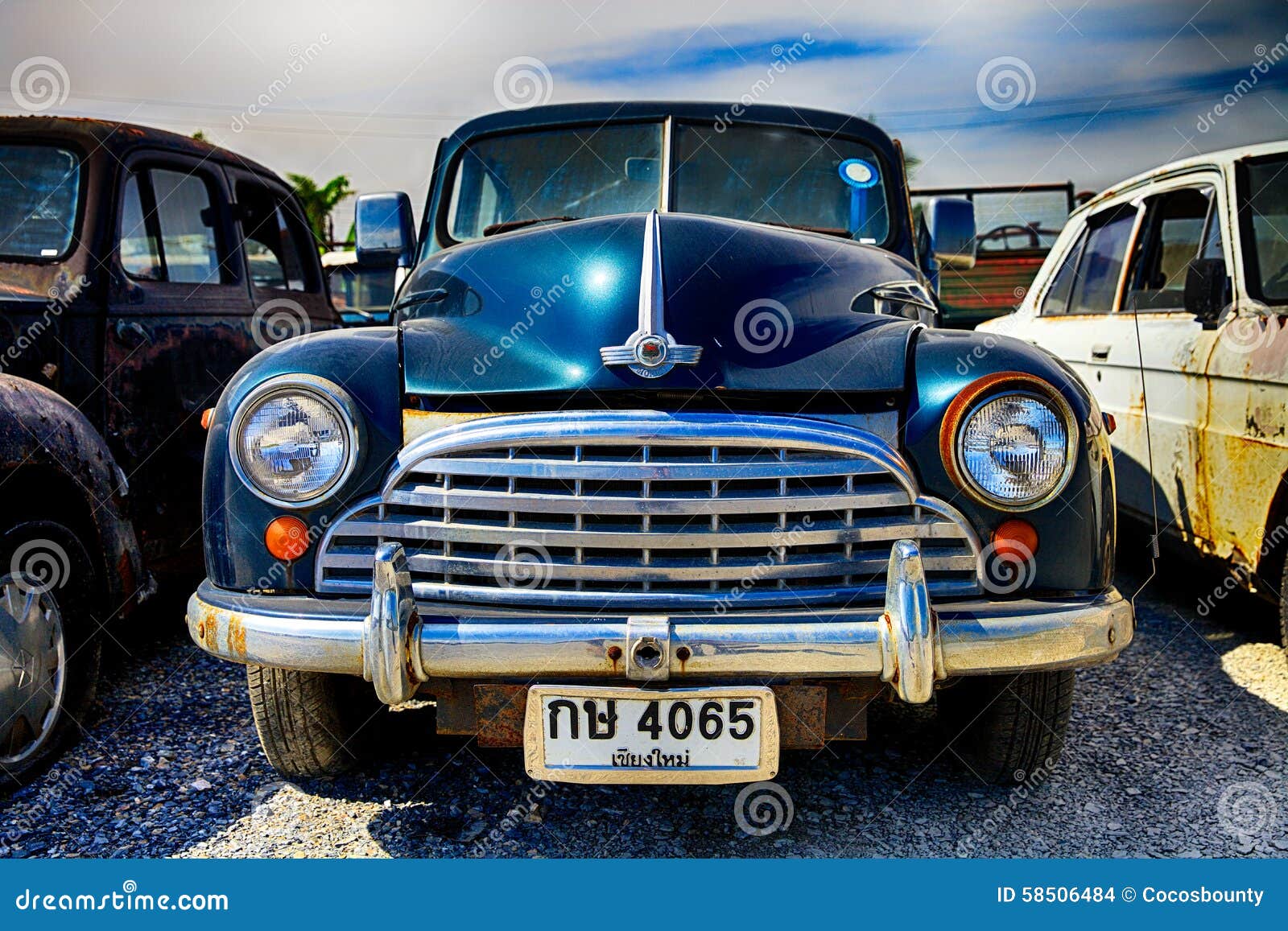Retro car, Morris editorial stock image. Image of bumper - 58506484