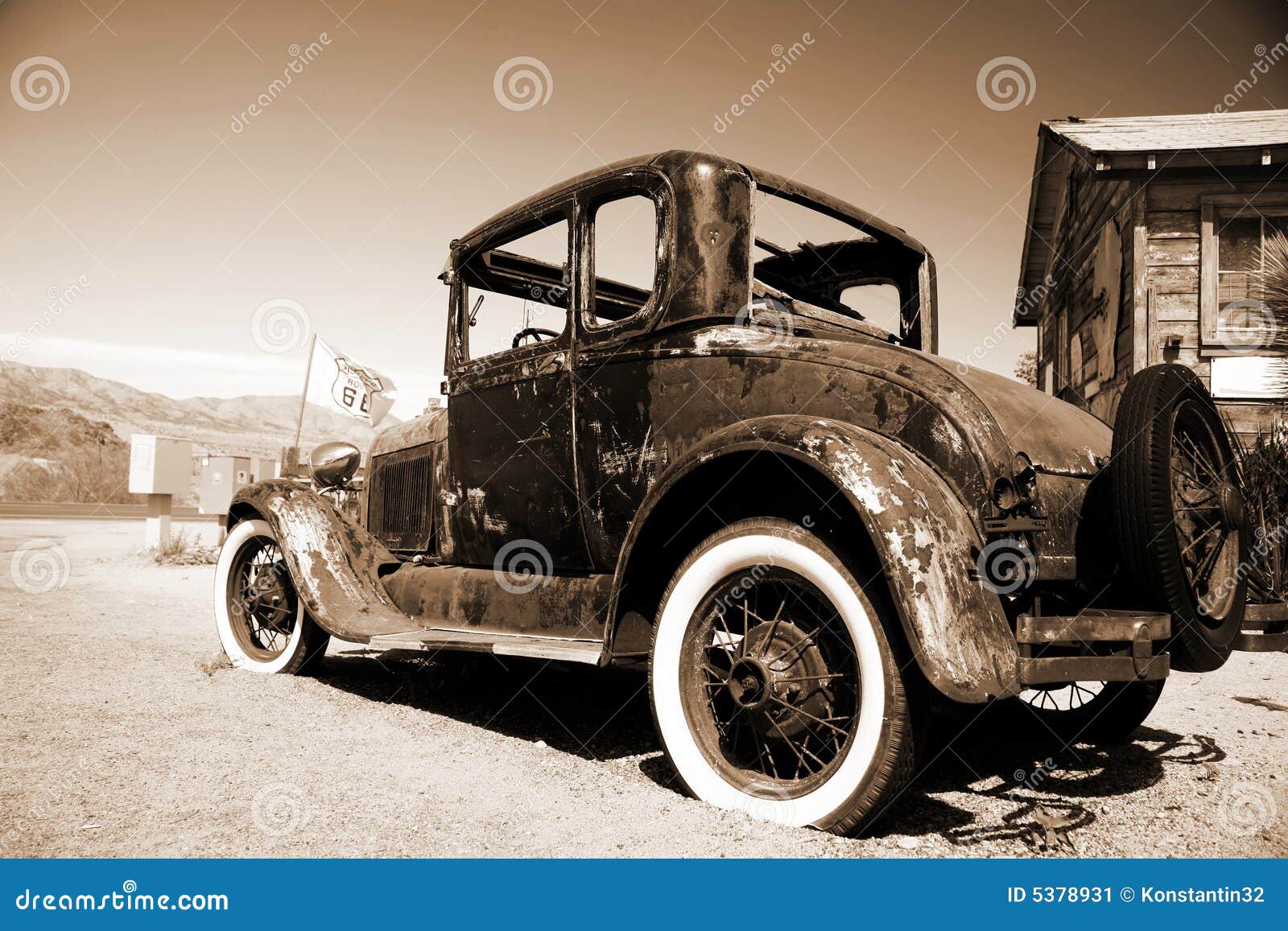 Retro car outdoors stock image. Image of industrial, motor - 5378931