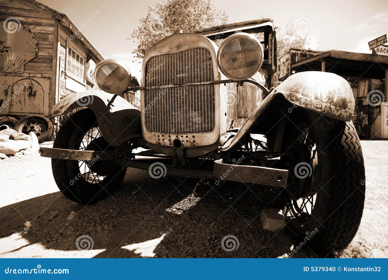 Retro car outdoors stock photo. Image of dirty, industry - 5379340