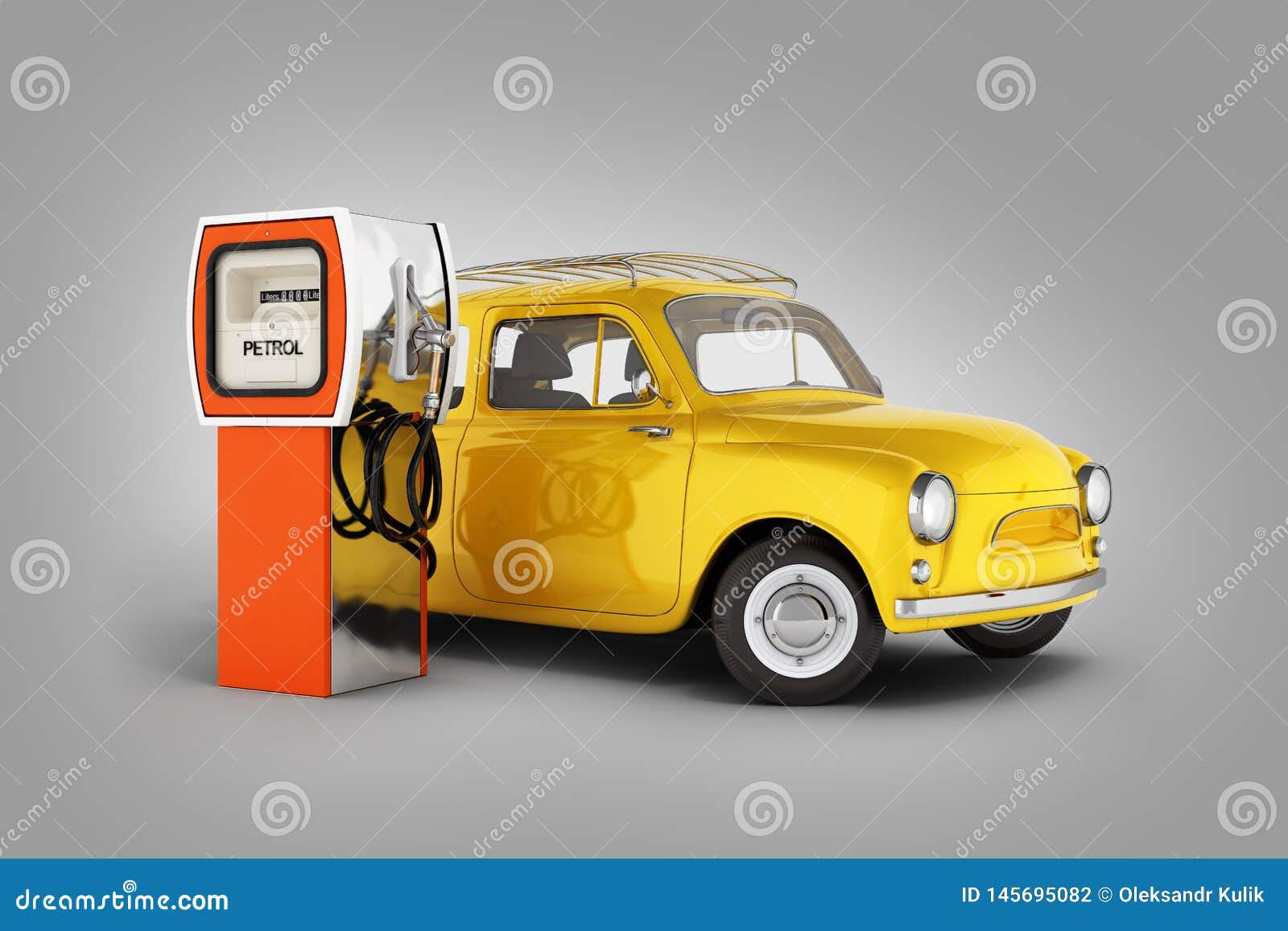 Gas Station For Refueling Car Cartoon Vector | CartoonDealer.com #252395489