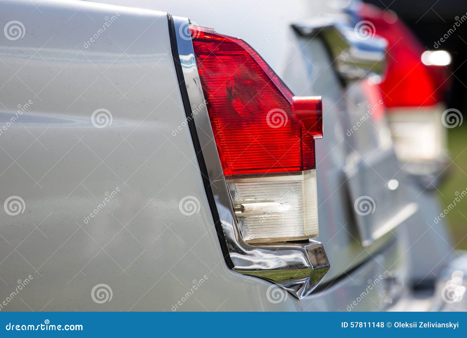 Retro car tail light stock photo. Image of tail, nostalgia - 57811148