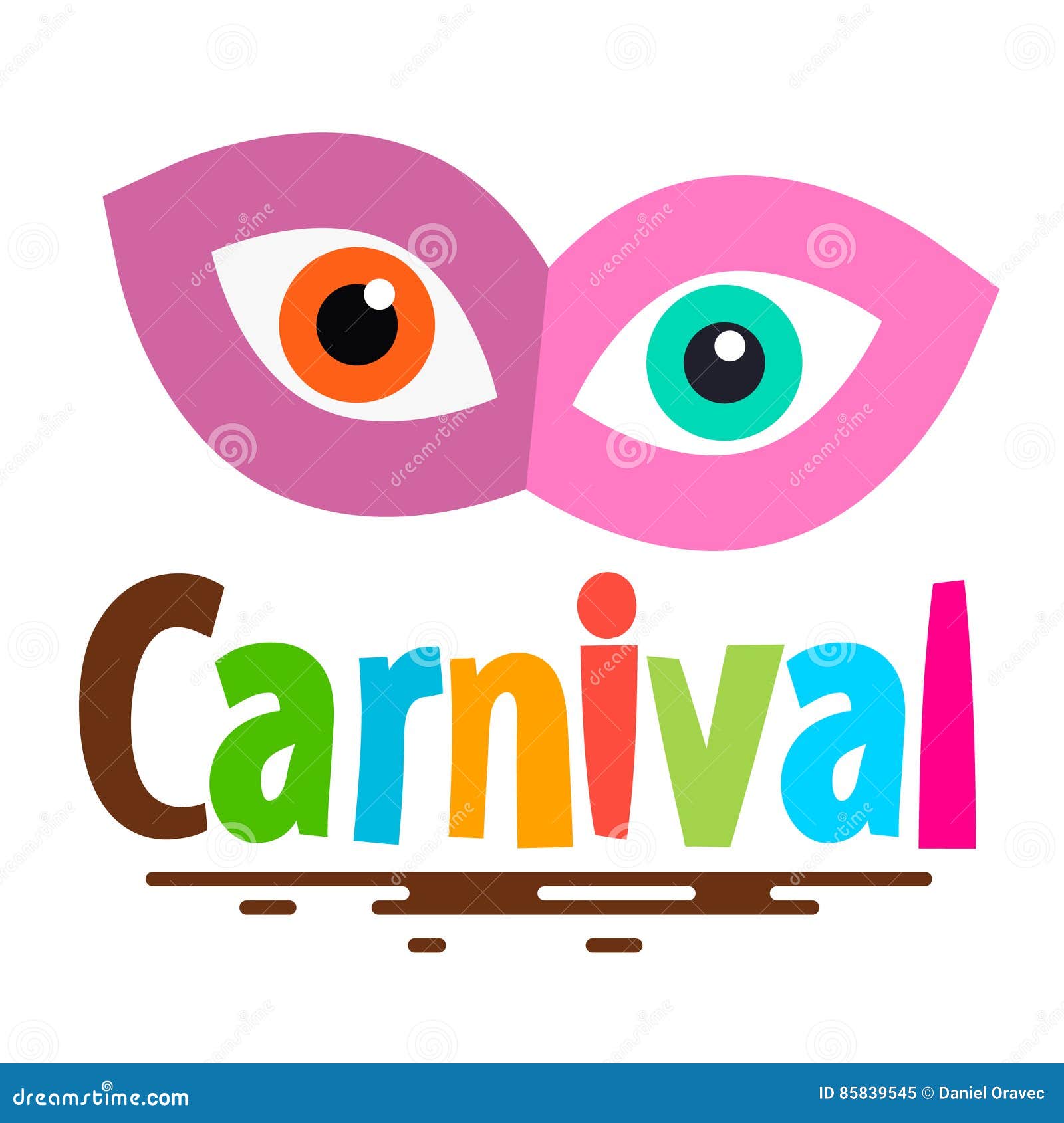 Retro Carnival Symbol stock illustration. Illustration of pink - 85839545