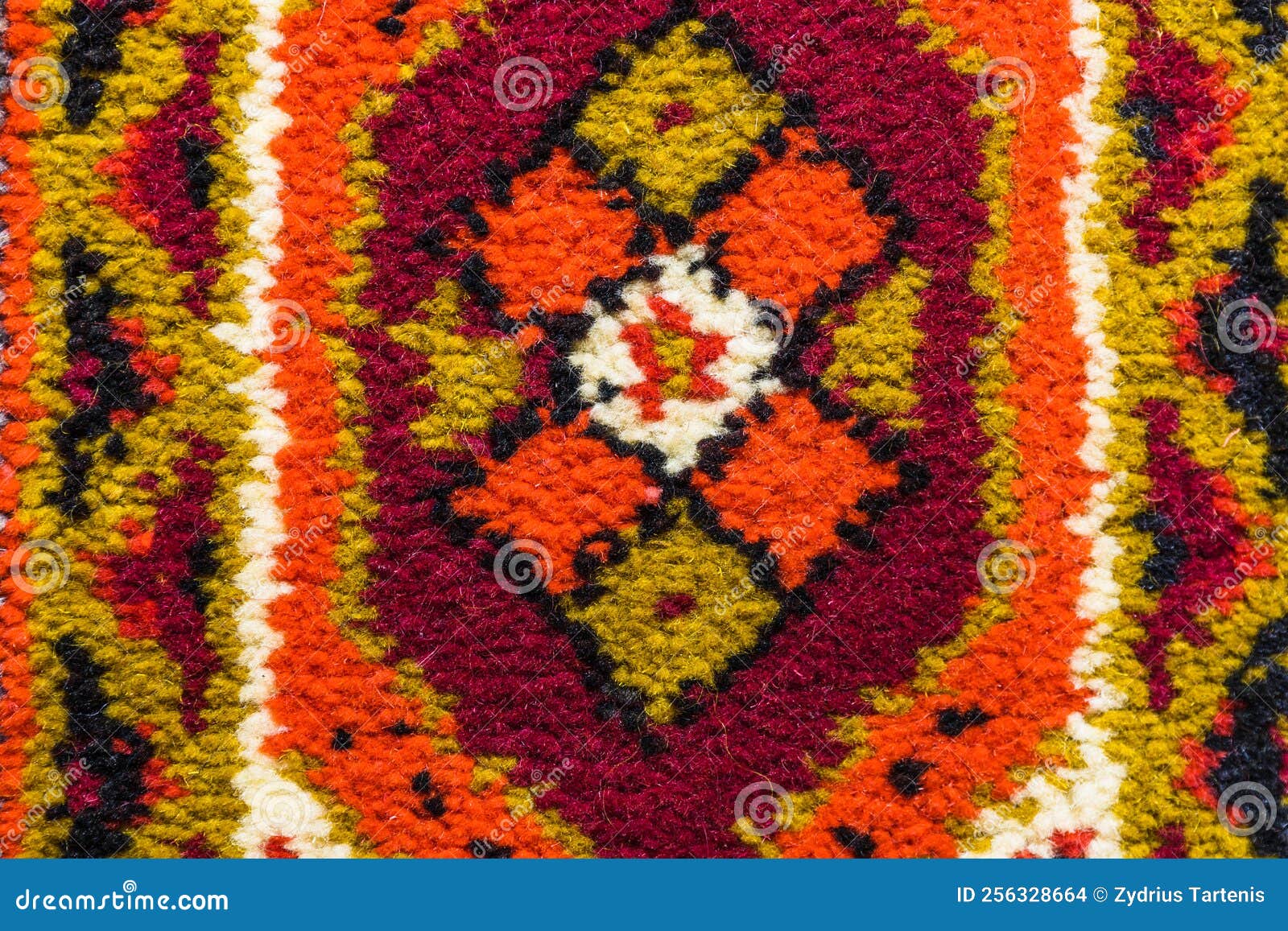 Retro Carpet Texture with Hand-made Geometric Pattern Stock Photo ...