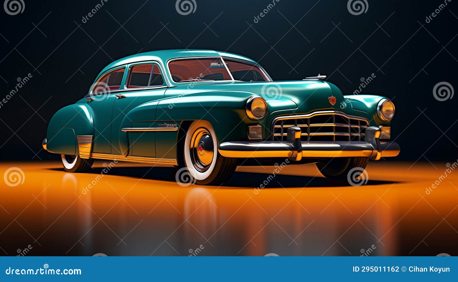 Retro Cars Curves and Lines in Perfect Harmony Stock Illustration ...