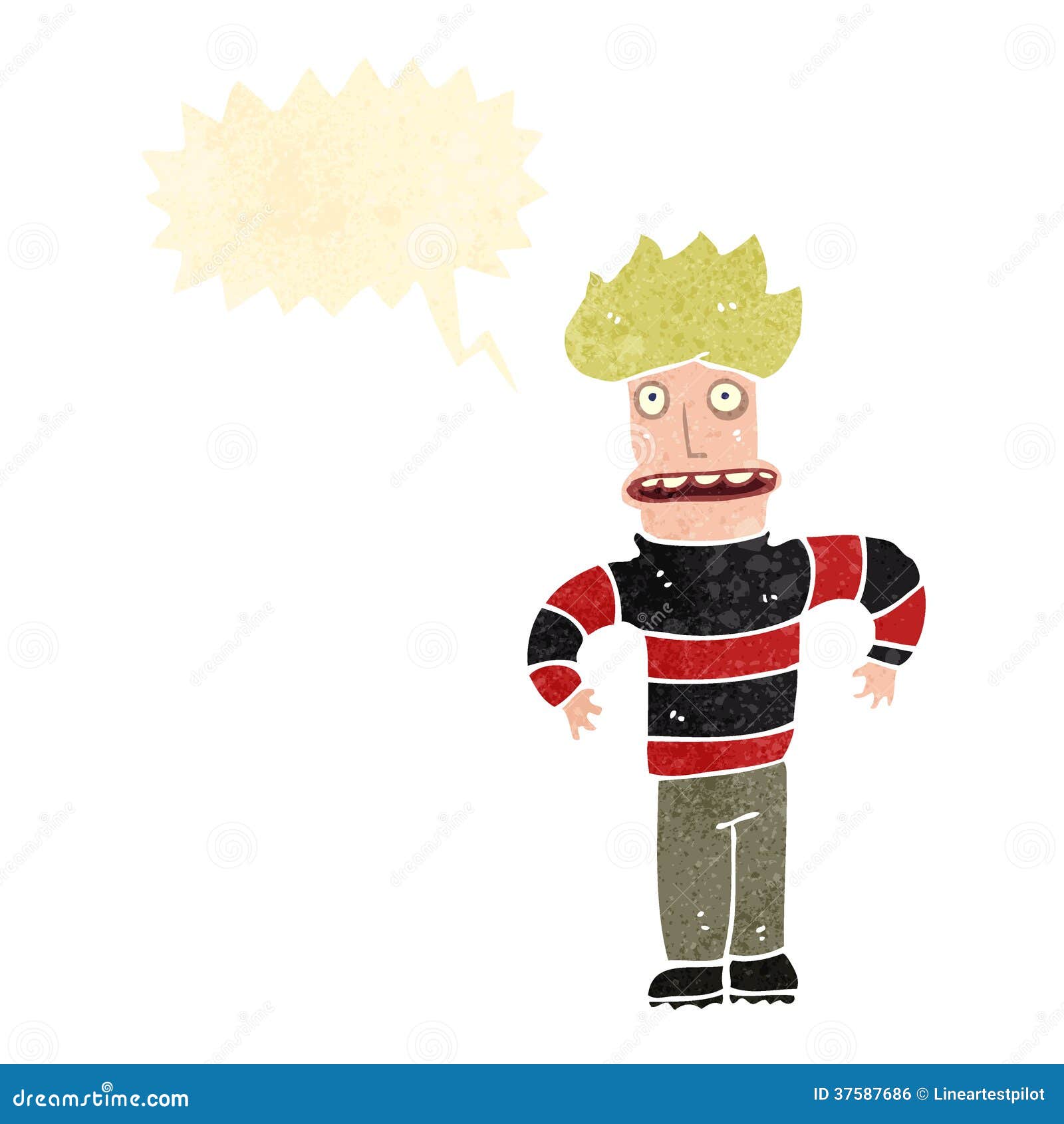 Cartoon Angst Man | CartoonDealer.com #38069759