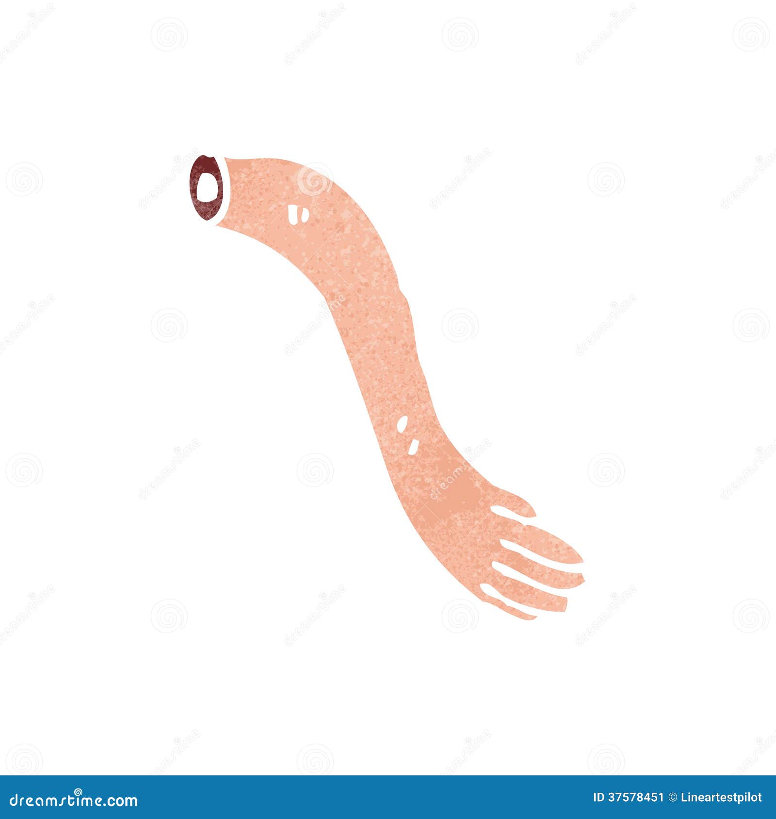 Retro cartoon arm stock vector. Illustration of character - 37578451