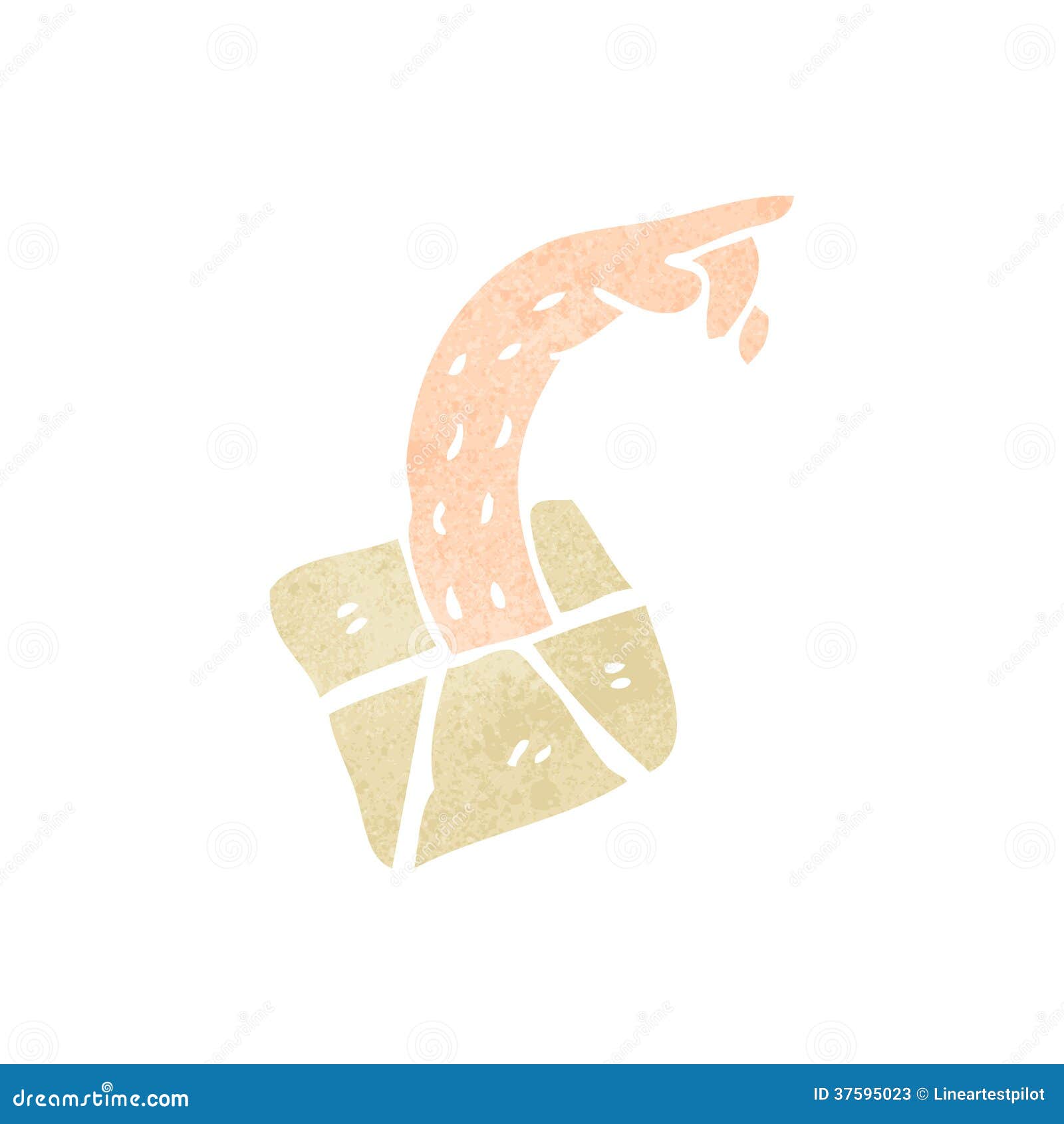 Retro cartoon arm symbol stock vector. Illustration of quirky - 37595023