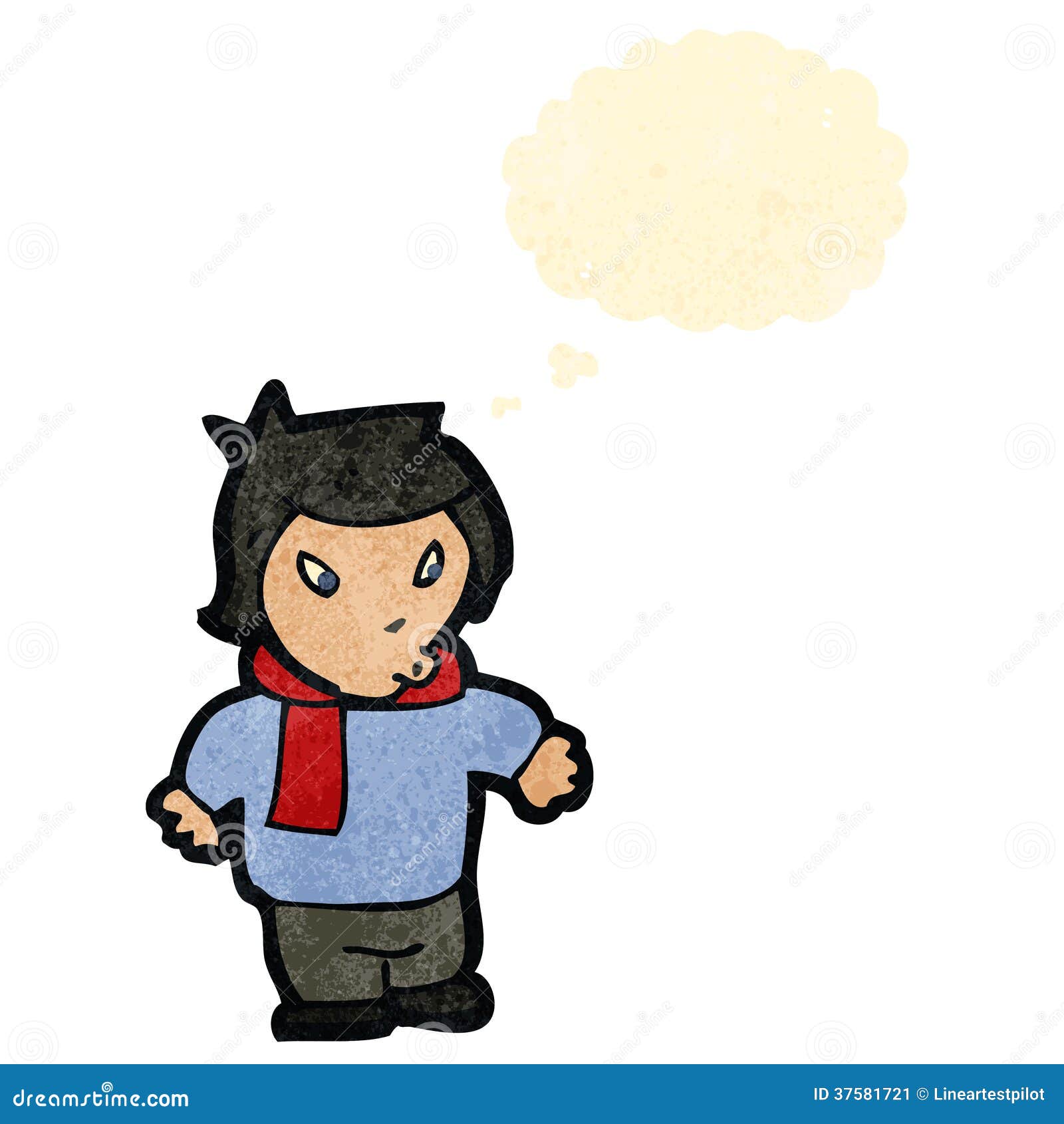 Retro cartoon asian man stock vector. Illustration of watercolor - 37581721