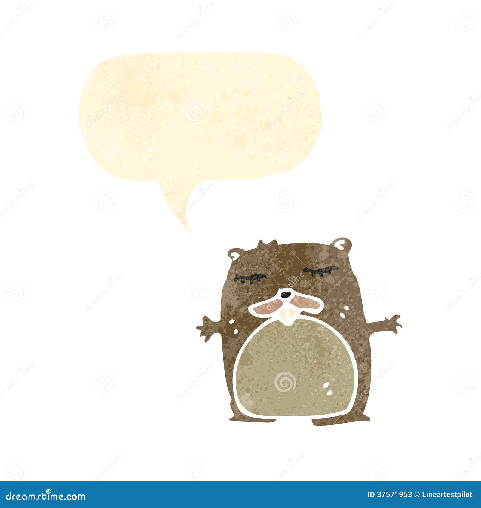 Retro cartoon beaver stock vector. Illustration of retro - 37571953