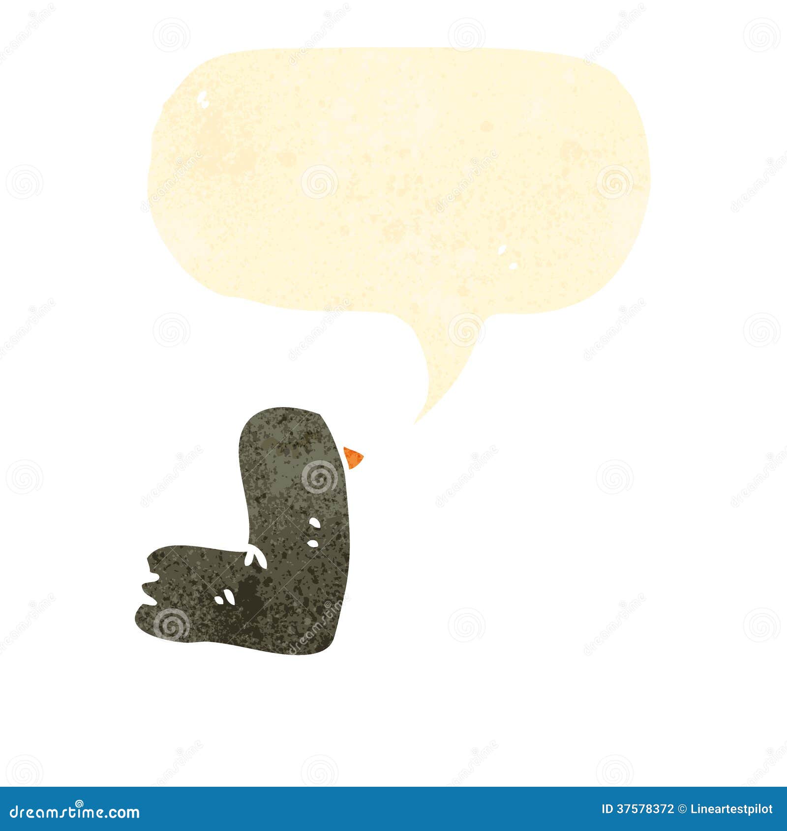 Retro cartoon bird stock vector. Illustration of animals - 37578372