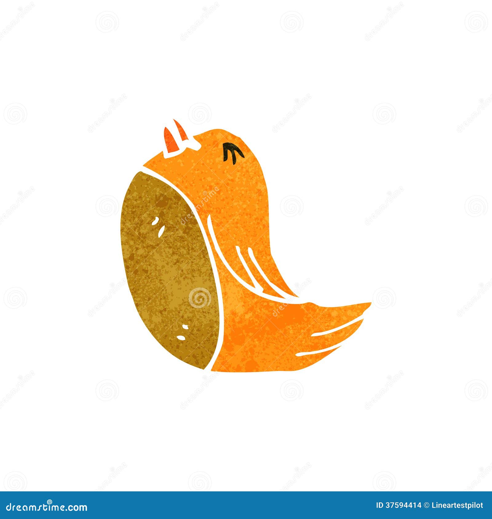 Retro cartoon bird stock vector. Illustration of cartoon - 37594414