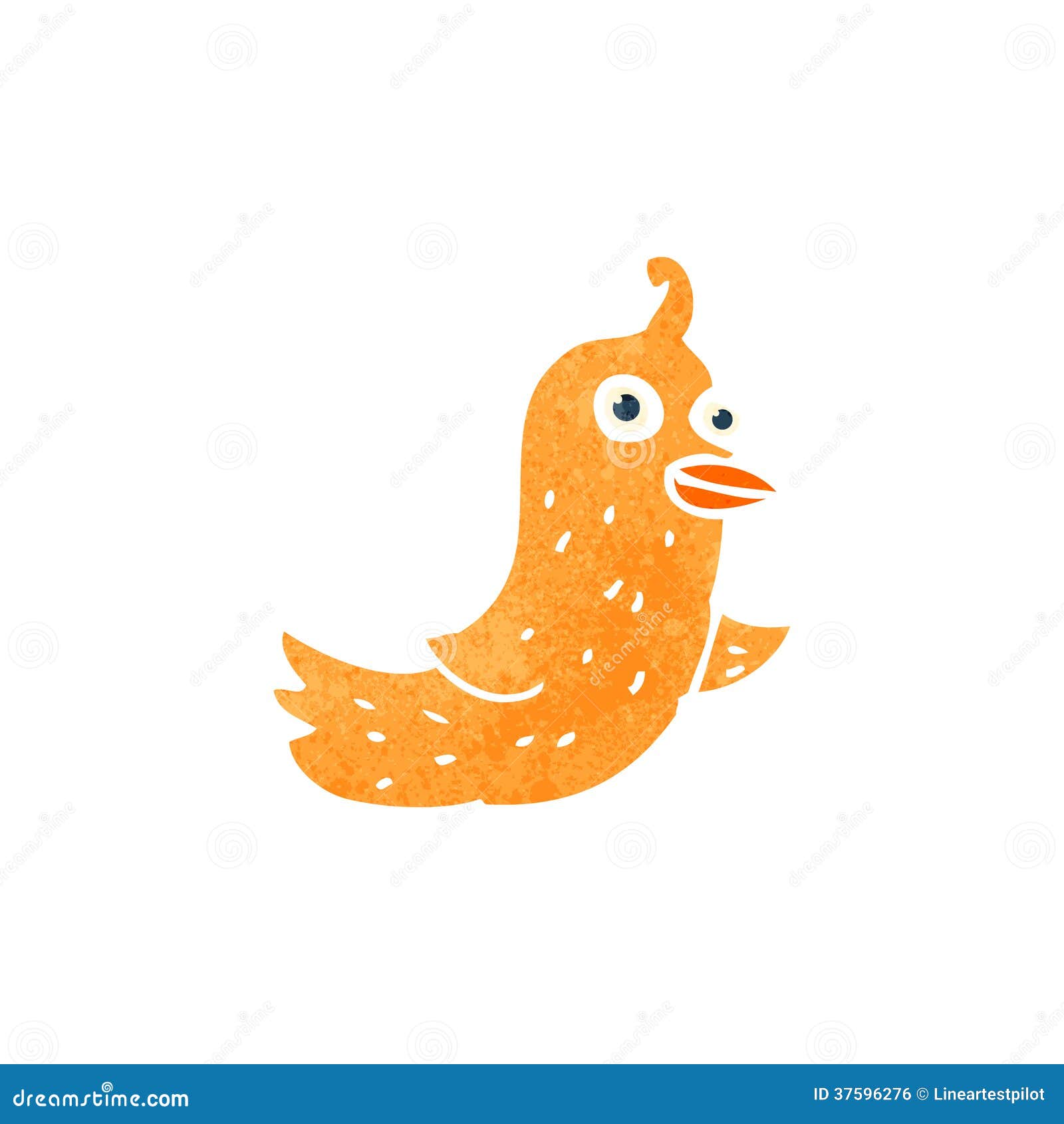 Retro cartoon bird stock illustration. Illustration of bird - 37596276