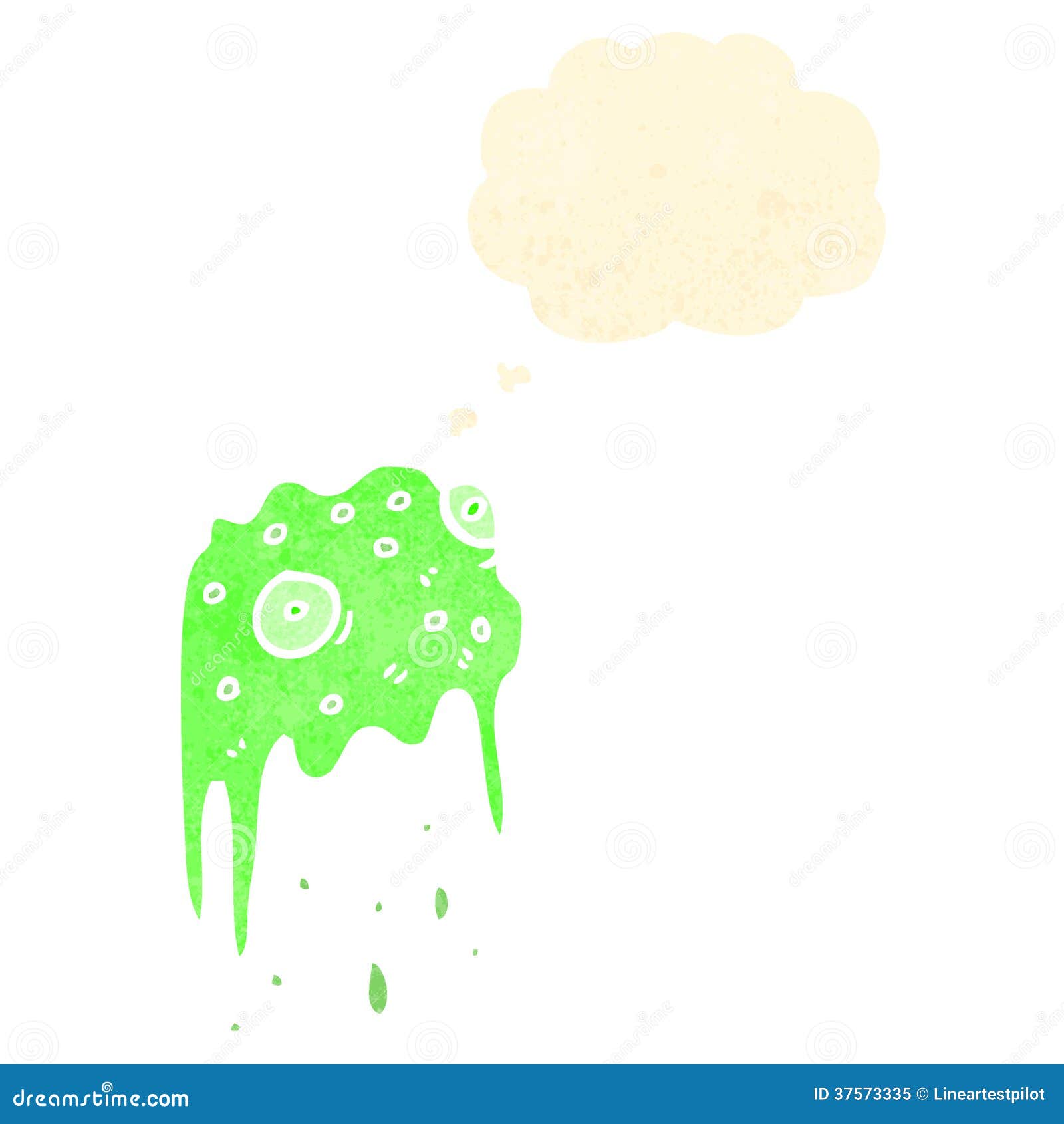 Retro cartoon blob monster stock vector. Illustration of blob - 37573335