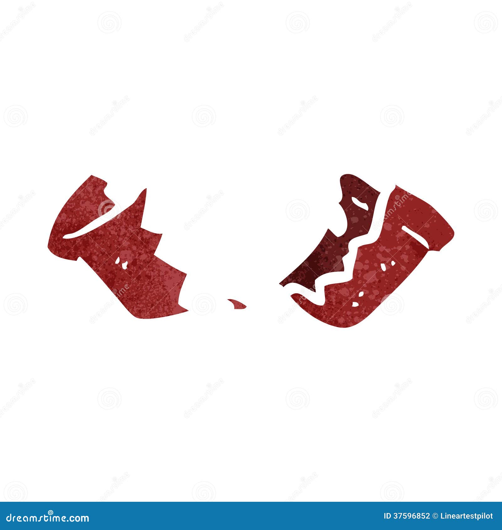 Smashed Retro Tv Royalty-Free Stock Image | CartoonDealer.com #18961900