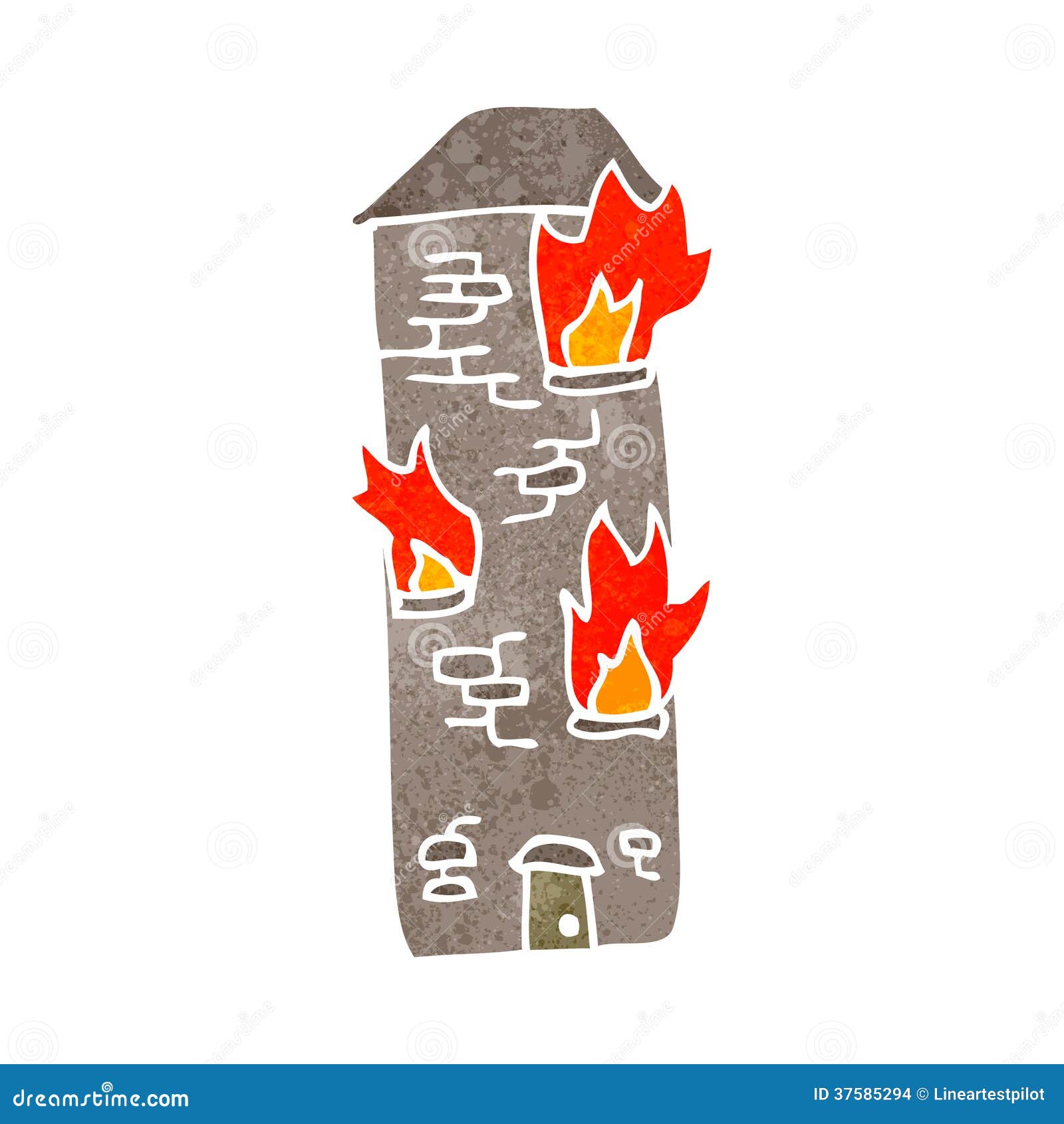 Burning Building Clipart