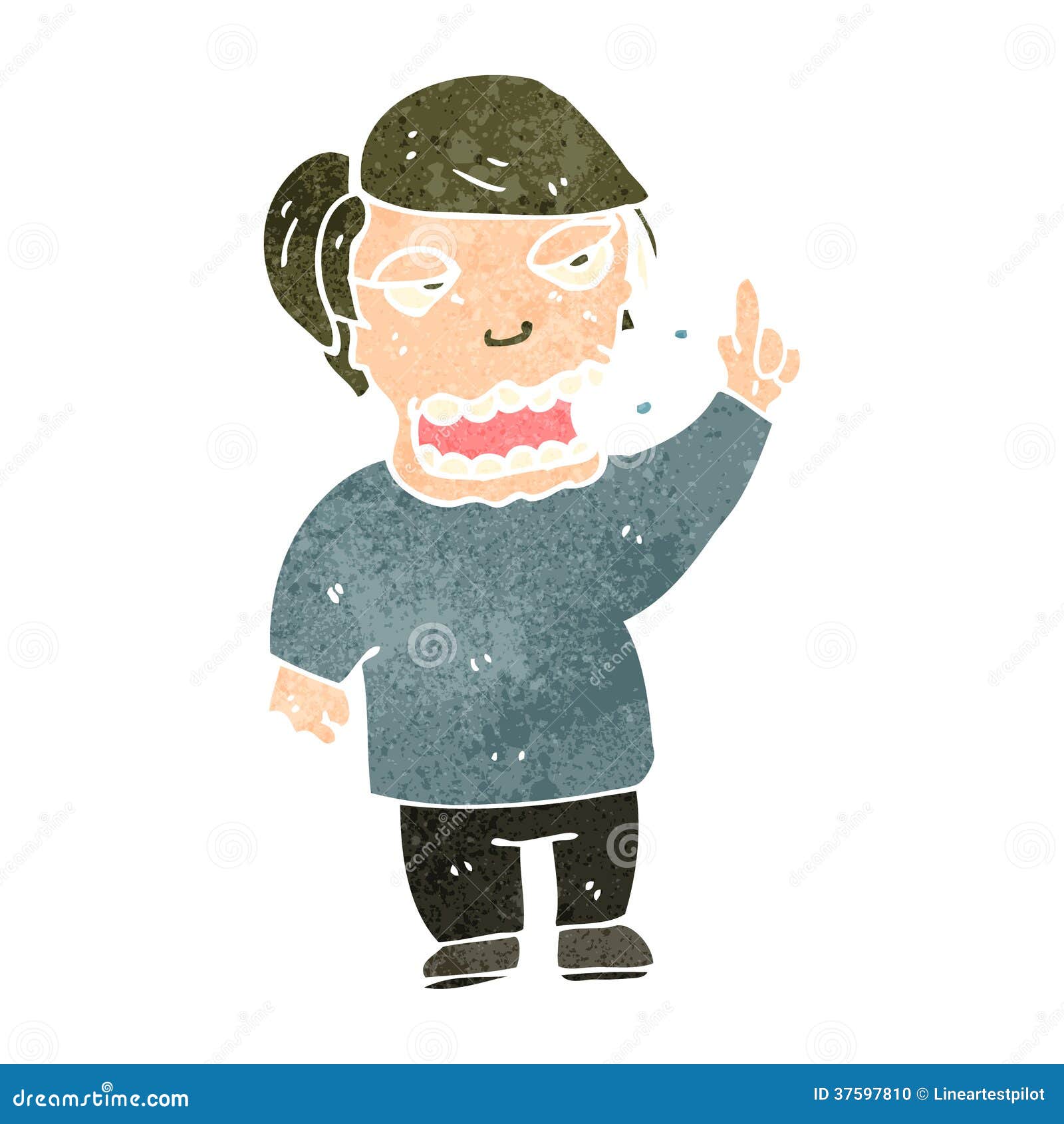 Retro cartoon burping man stock vector. Illustration of funny - 37597810
