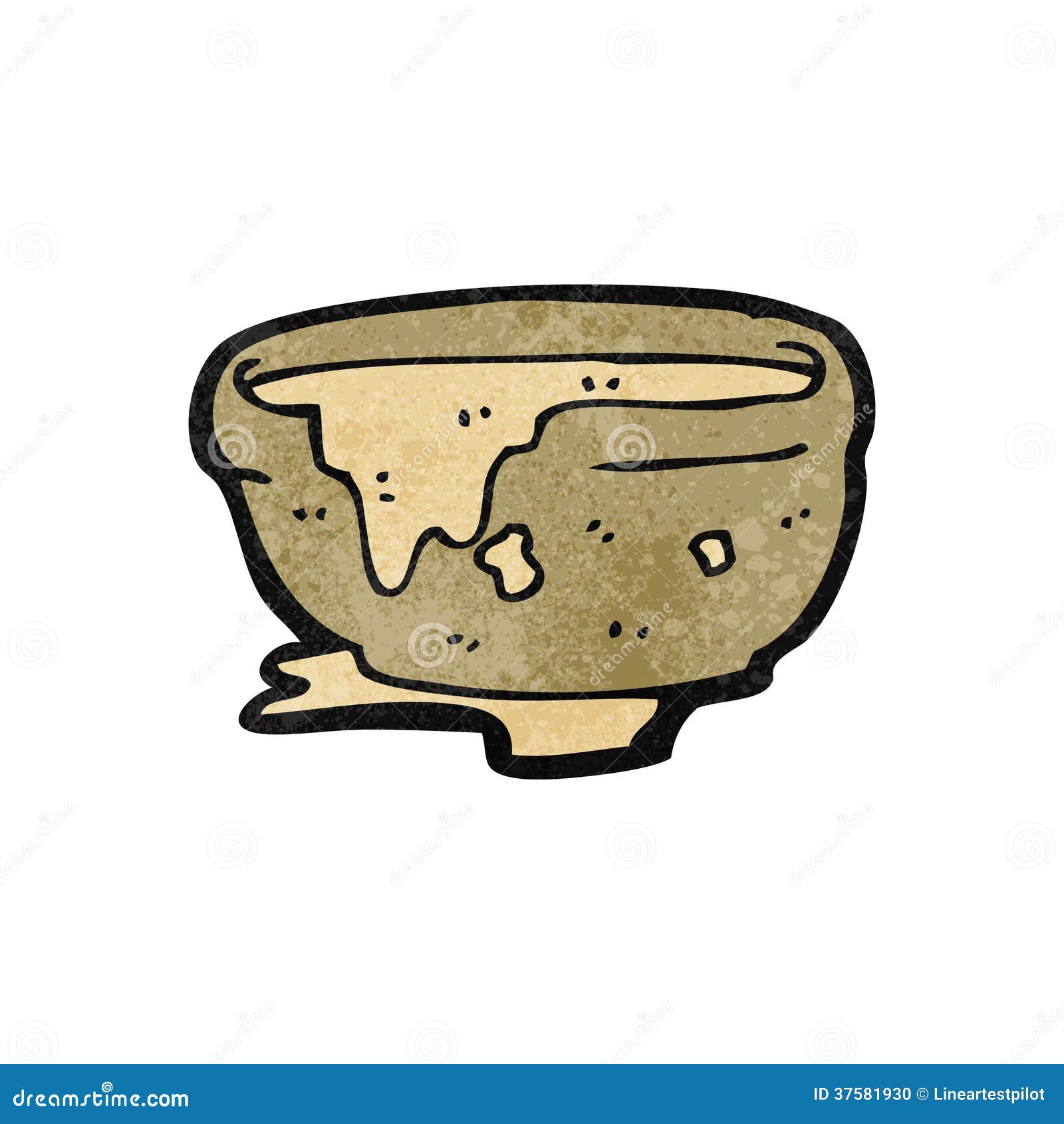 Retro cartoon cake mixture stock vector. Illustration of drawn - 37581930