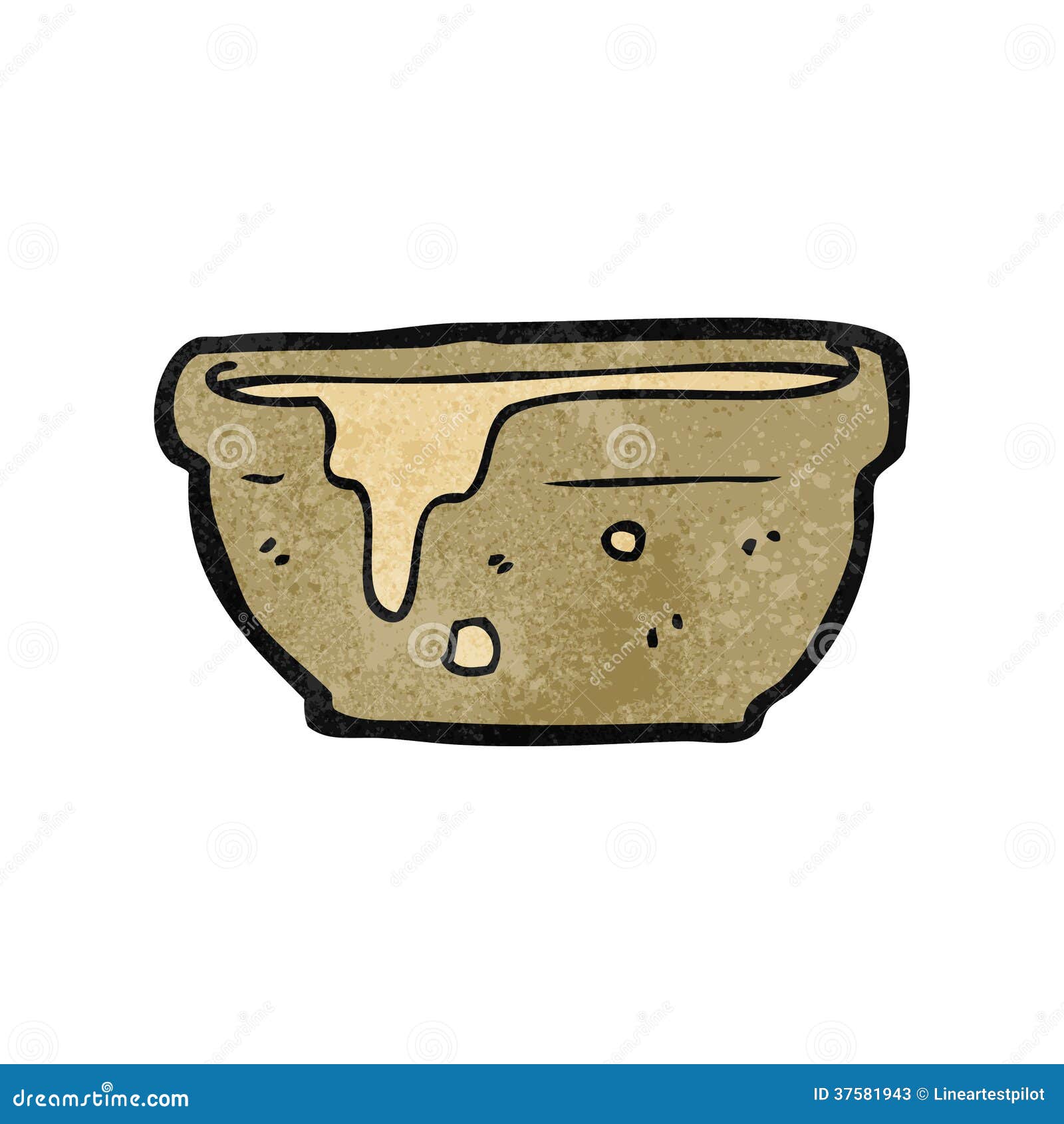 Retro cartoon cake mixture stock vector. Illustration of hand - 37581943