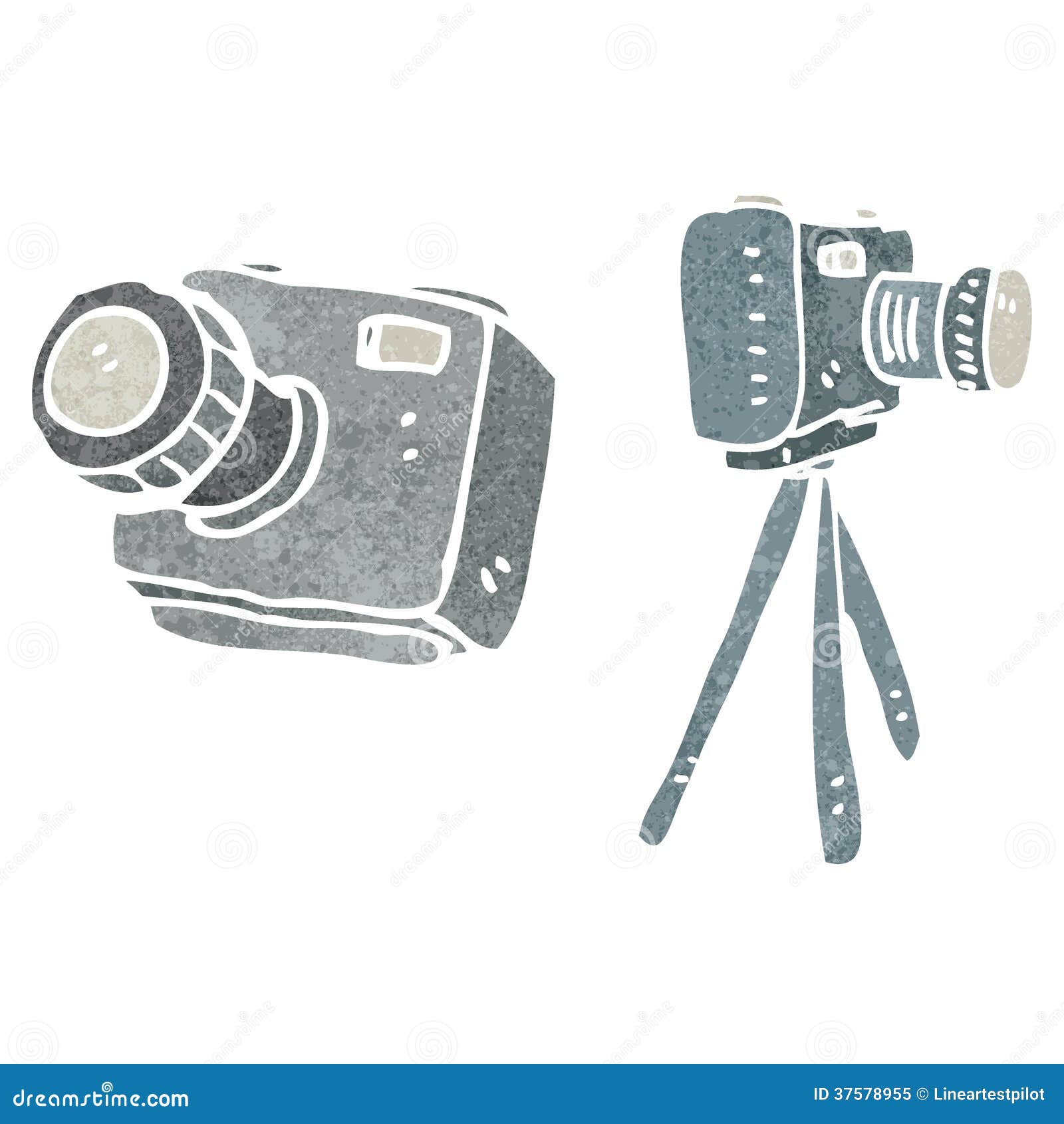 Retro cartoon camera stock vector. Illustration of traditional - 37578955