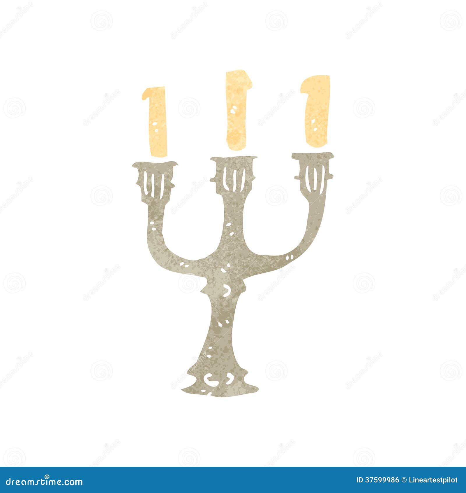 Retro cartoon candlestick stock illustration. Illustration of retro ...