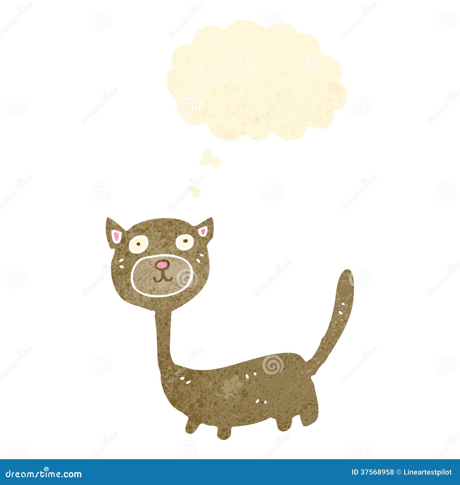 Retro cartoon cat stock vector. Illustration of artwork - 37568958