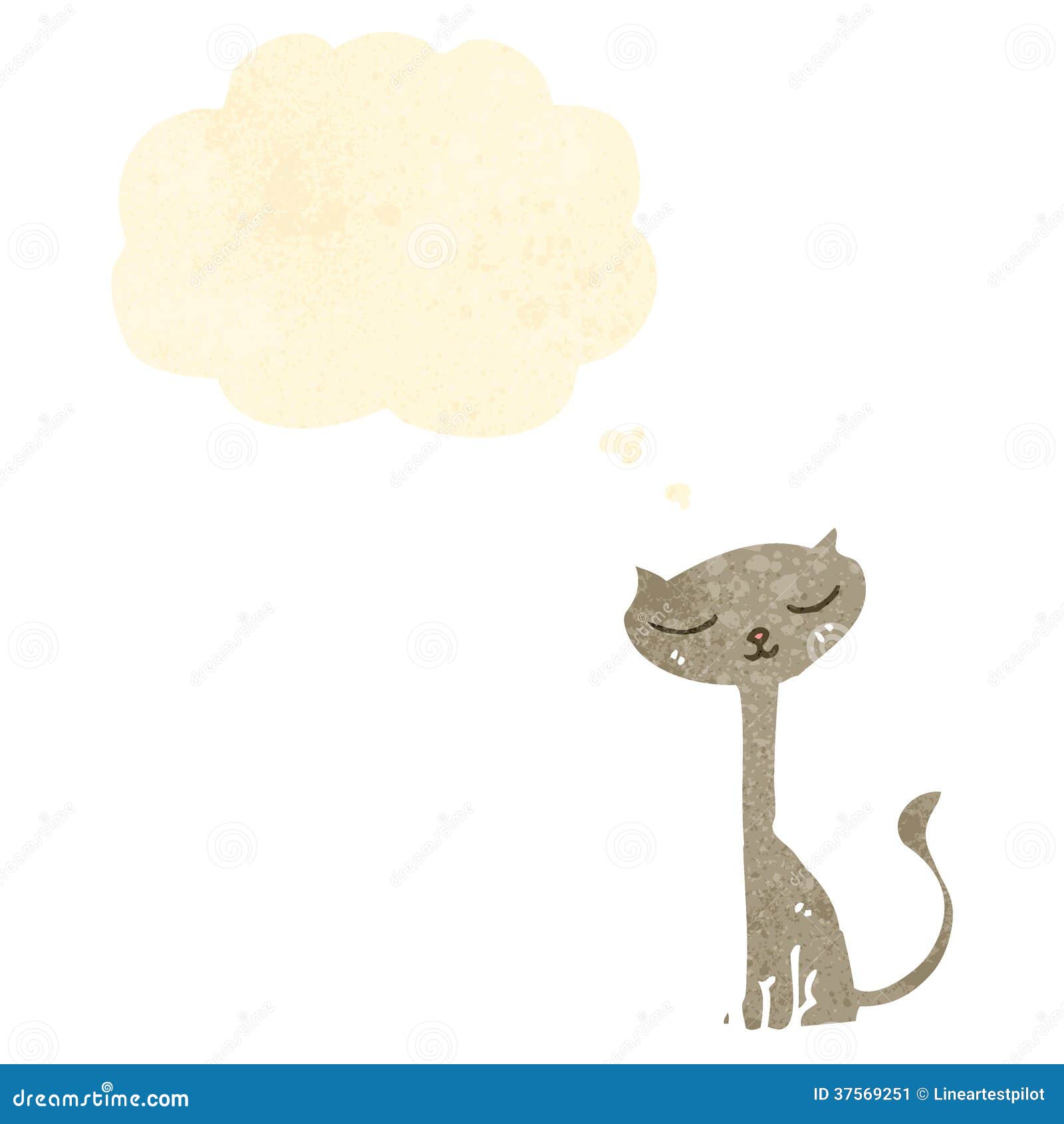 Retro cartoon cat stock vector. Illustration of colorful - 37569251